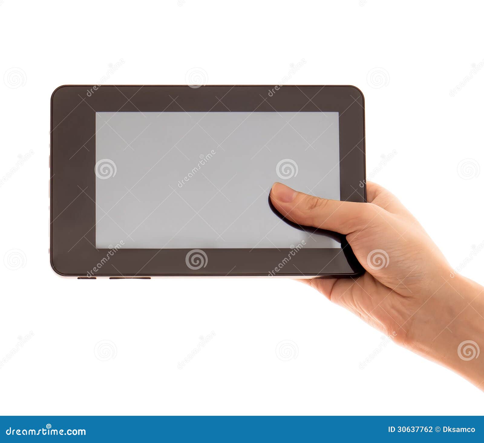 Touch Pad Computer with Hand Stock Photo - Image of science, touch ...