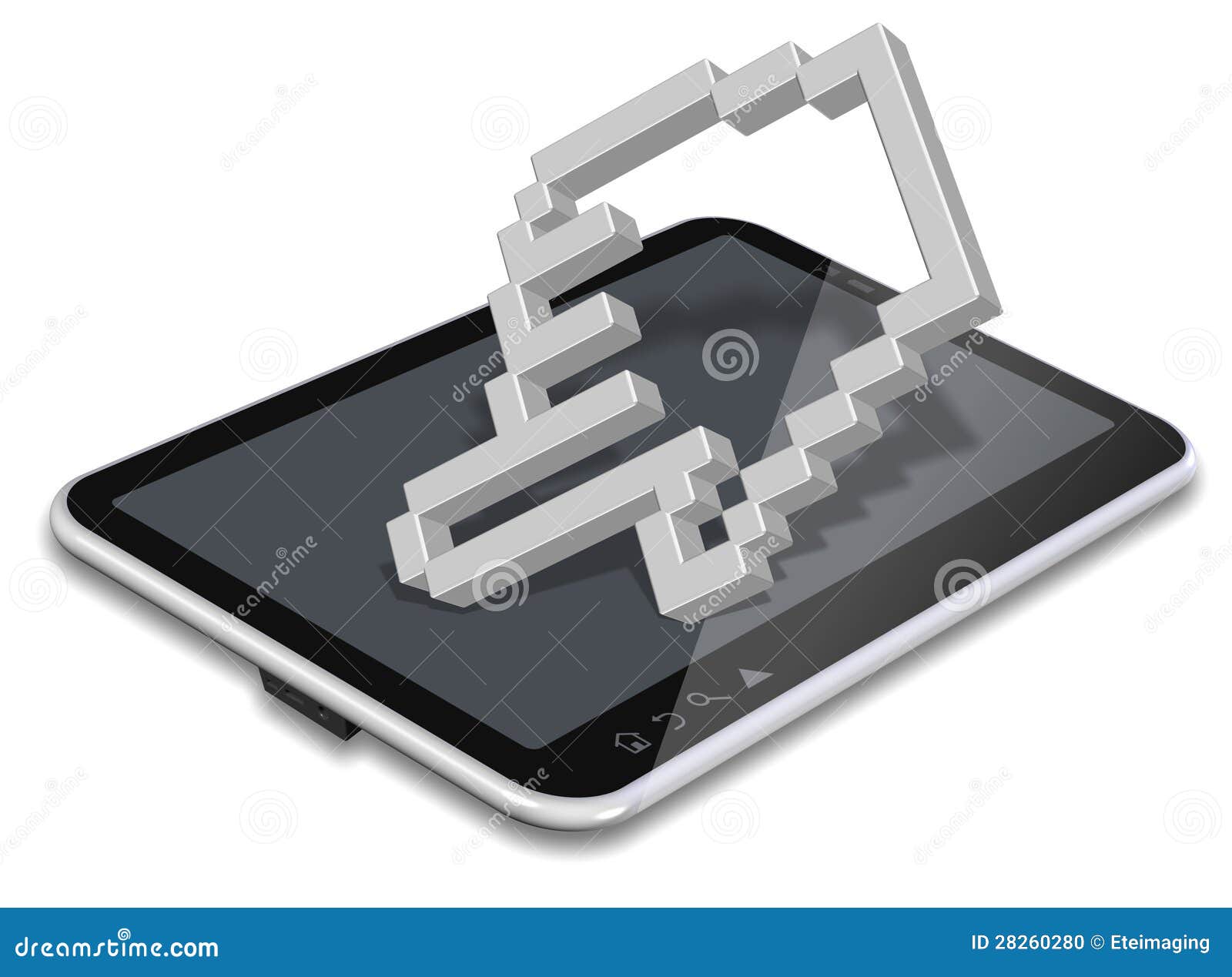Touch pad and cursor stock illustration. Illustration of multimedia ...