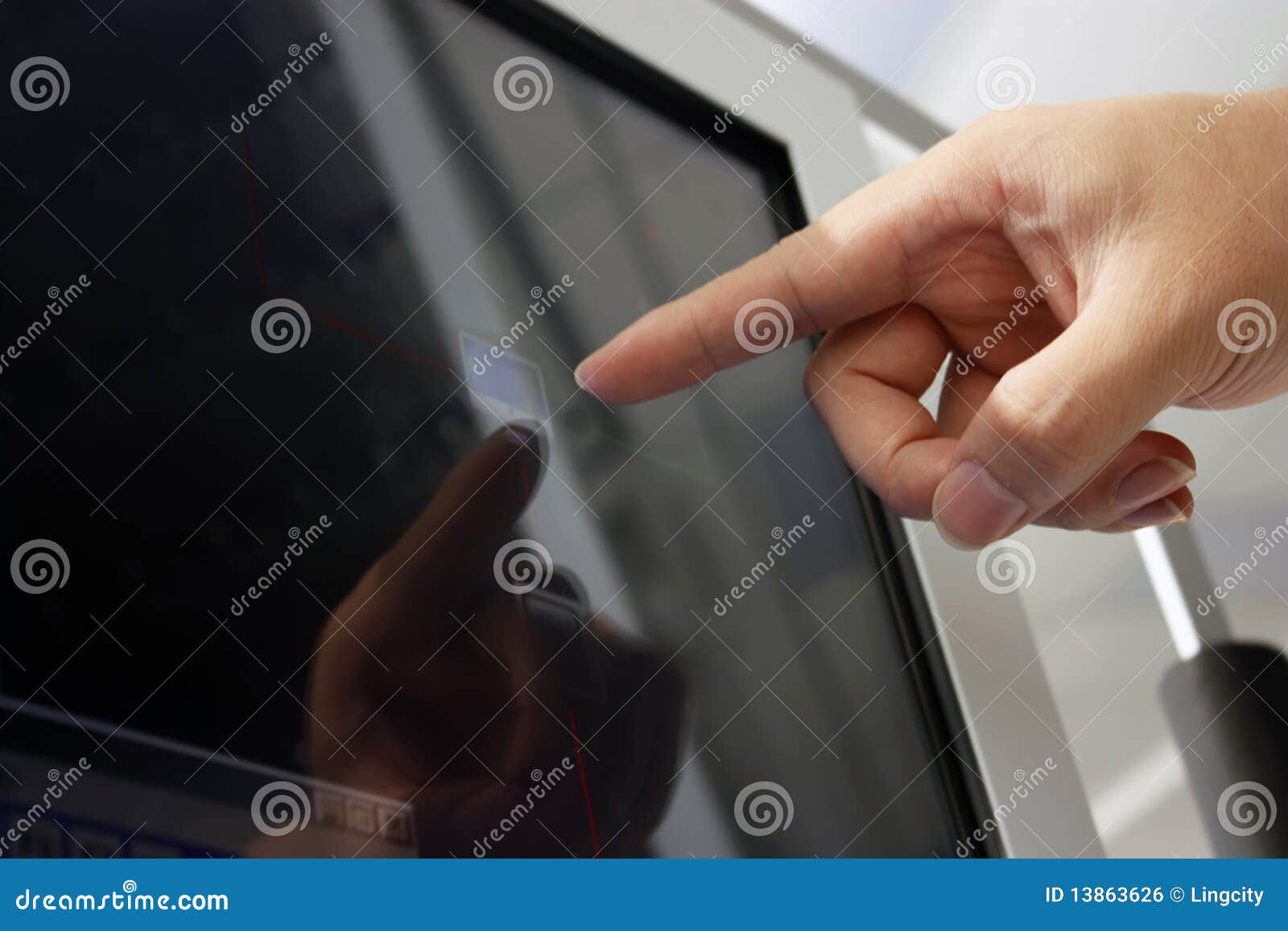 Touch screen stock photo. Image of button, finger, screen - 13863626