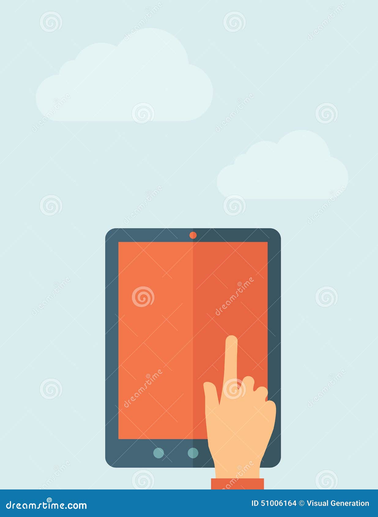 Touch Screen stock vector. Illustration of success, graphic - 51006164