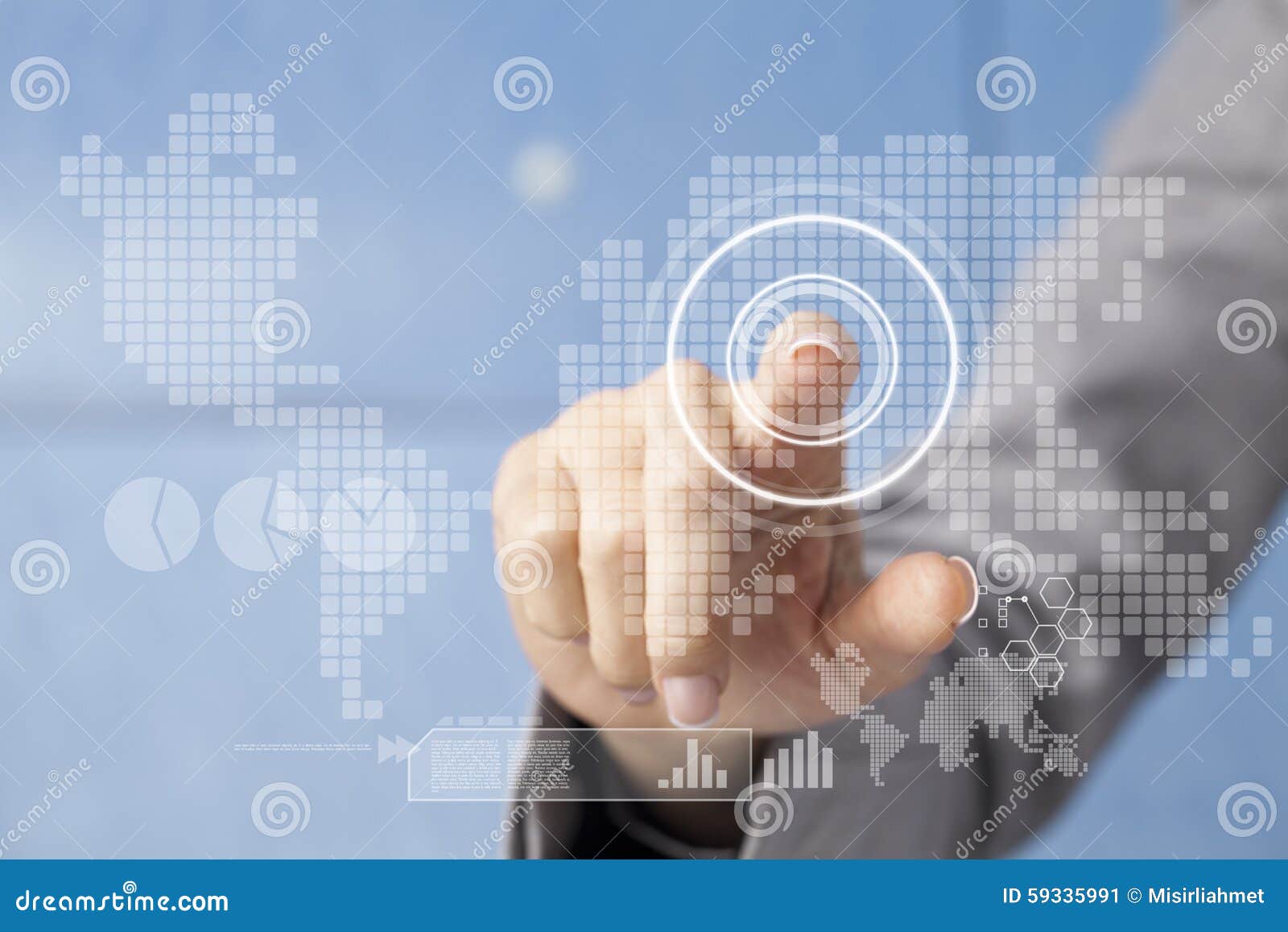 Touch Screen stock image. Image of closeup, finger, choosing - 59335991