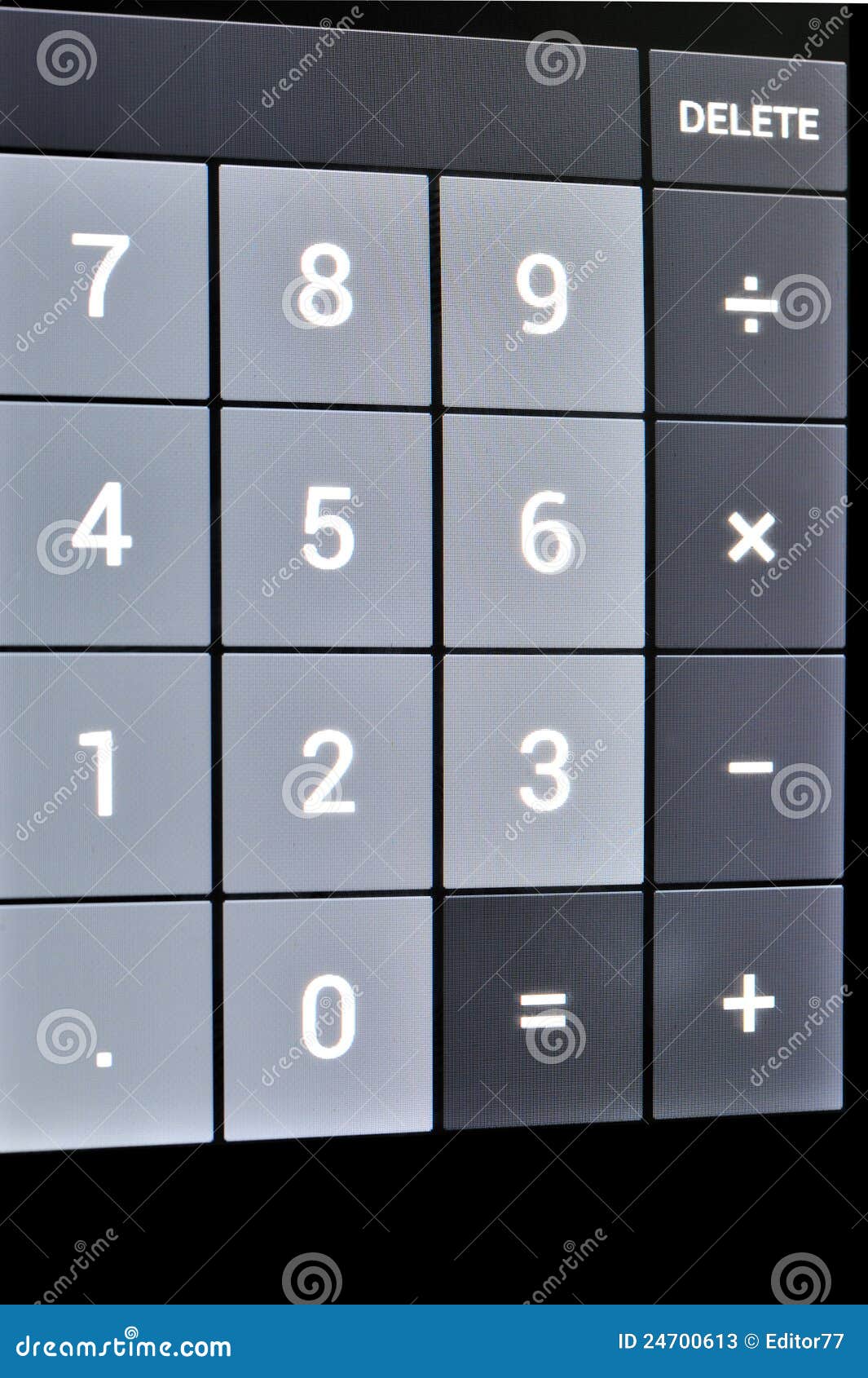 Touch screen calculator stock image. Image of secure - 24700613