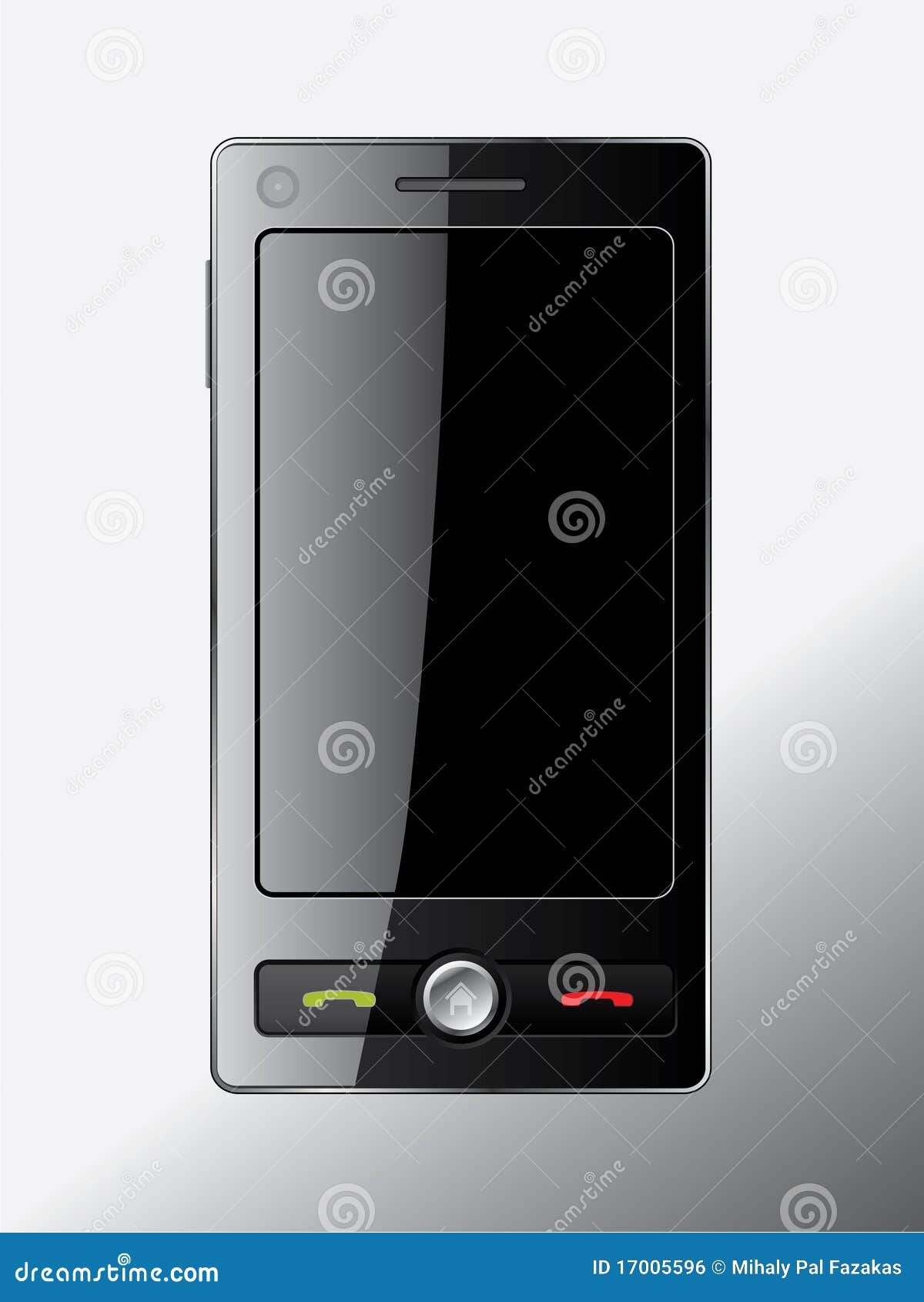 Touch Screen Cell Phone Design Stock Vector - Illustration of home ...