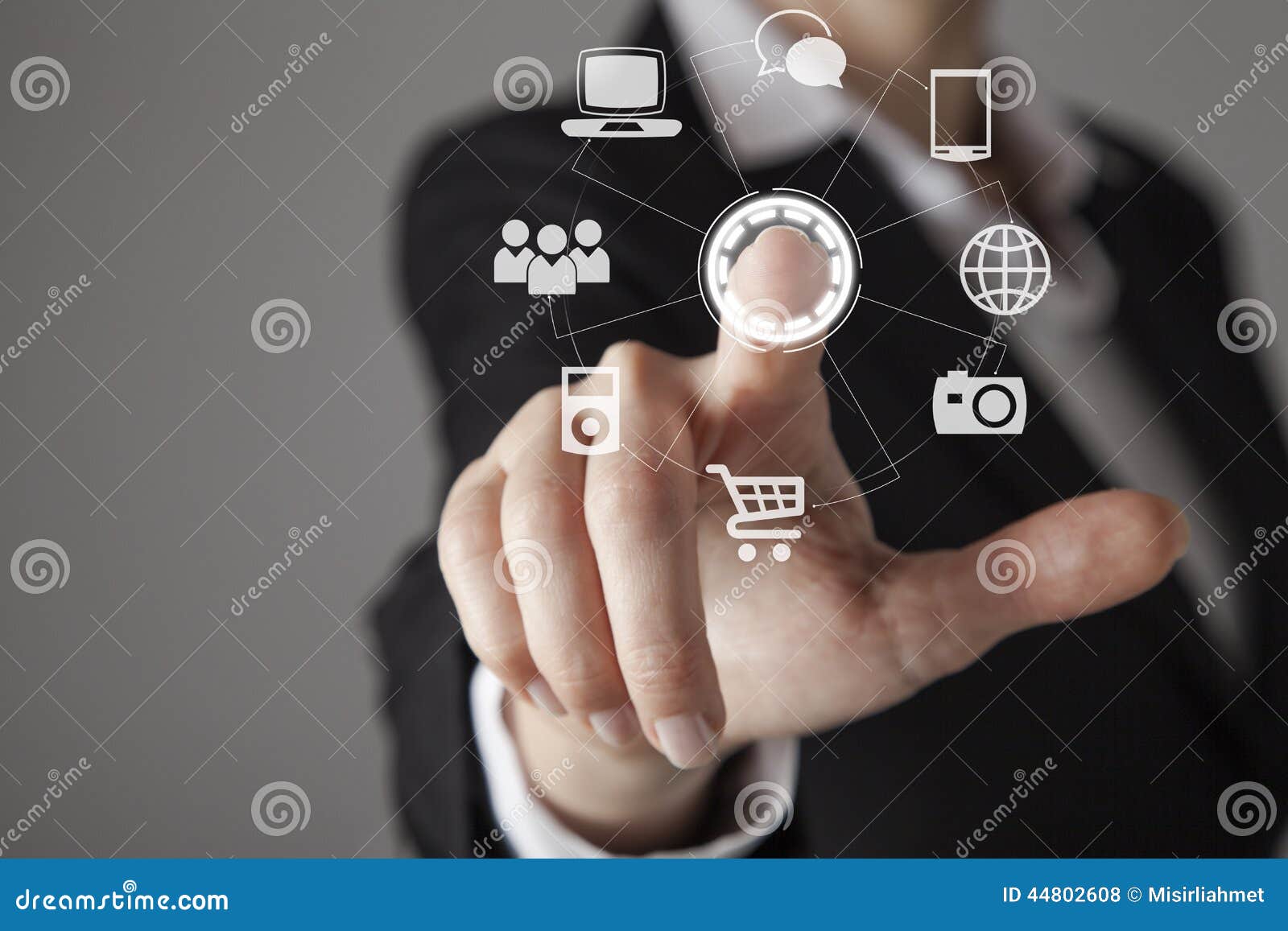 Touch screen concept stock photo. Image of choice, partnership - 44802608