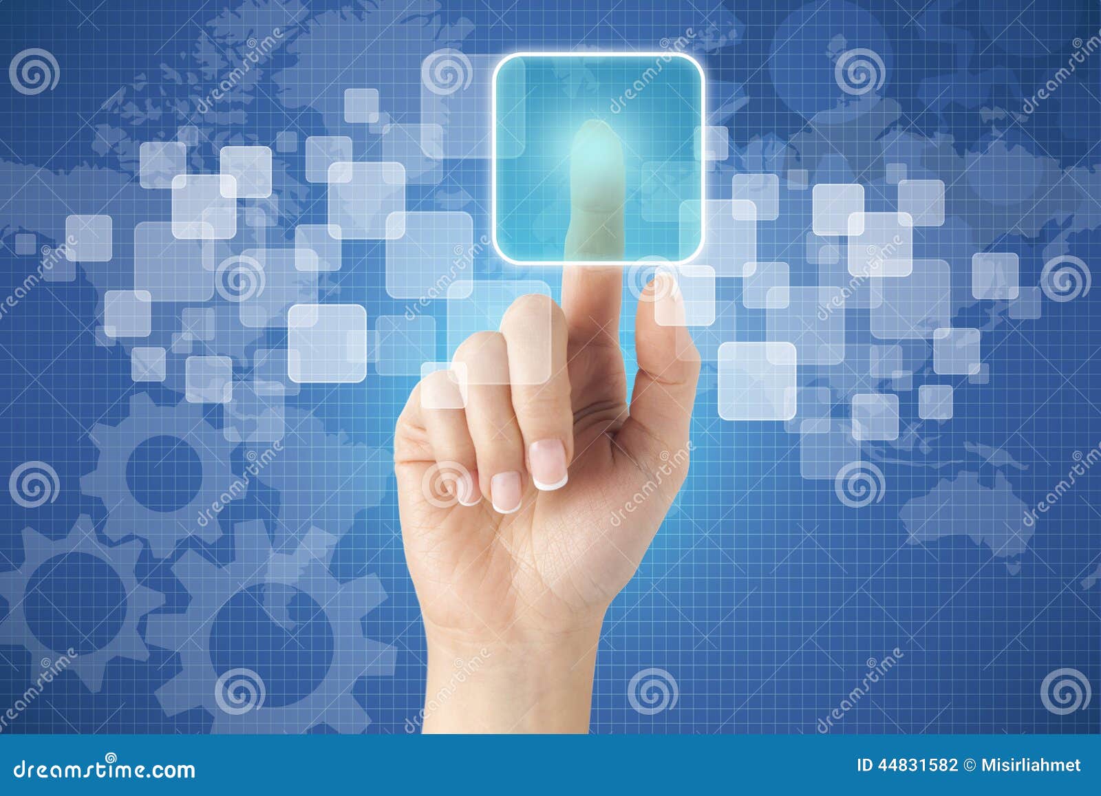 Touch screen concept stock photo. Image of closeup, communication ...
