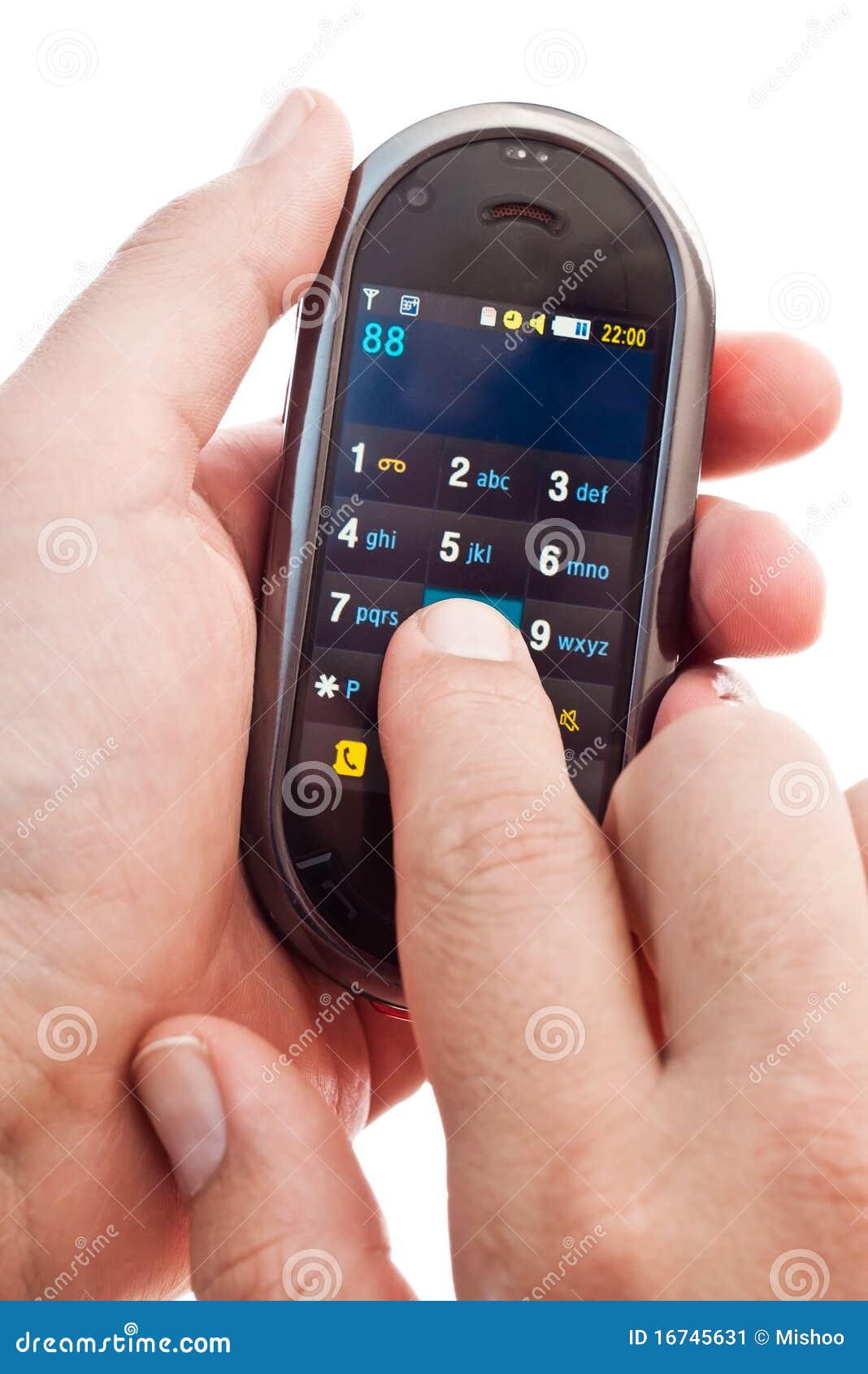 Touch-screen dialing stock image. Image of global, display - 16745631