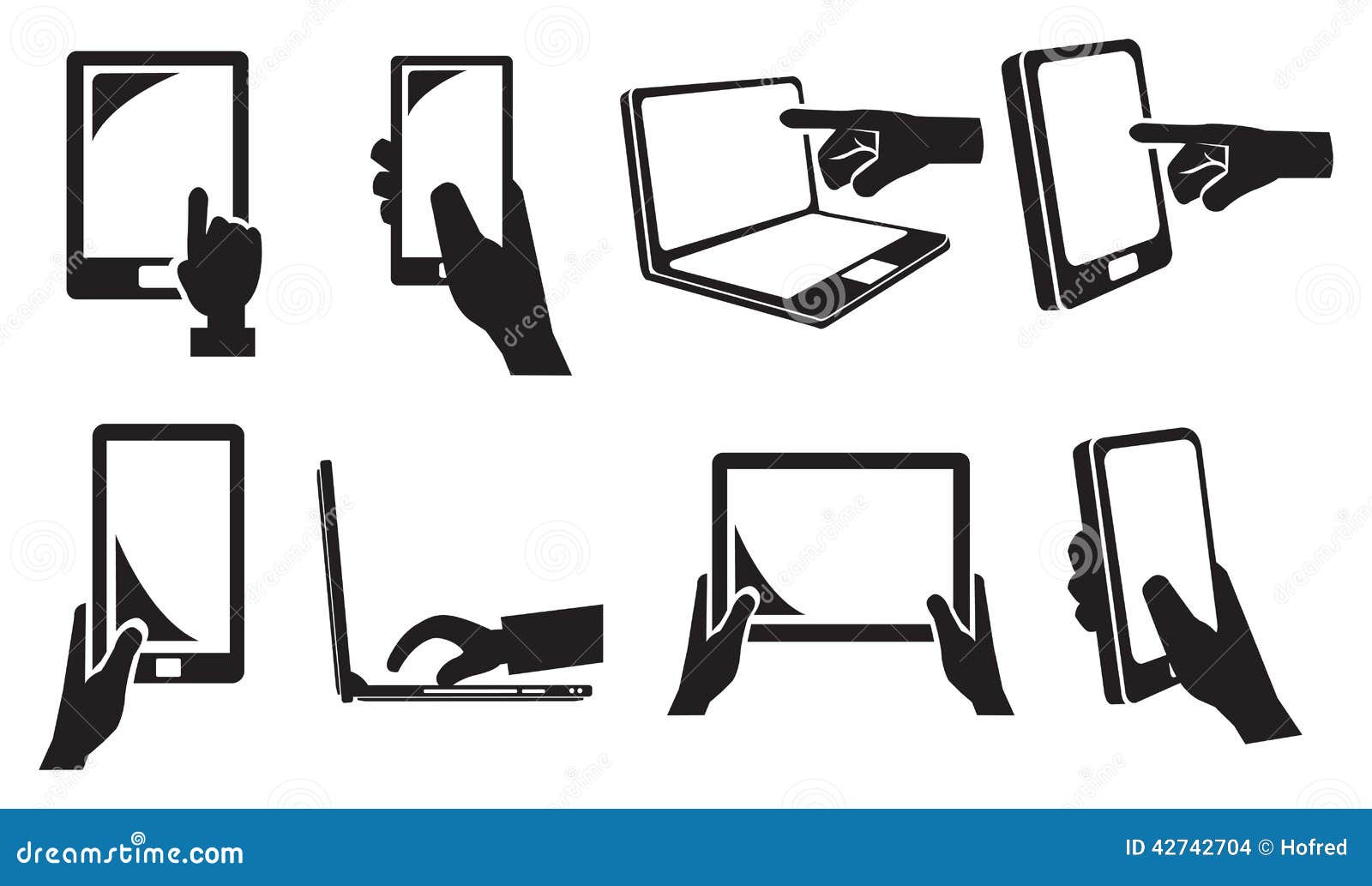 Touch Screen Electronic Devices Icon Stock Vector - Illustration of ...