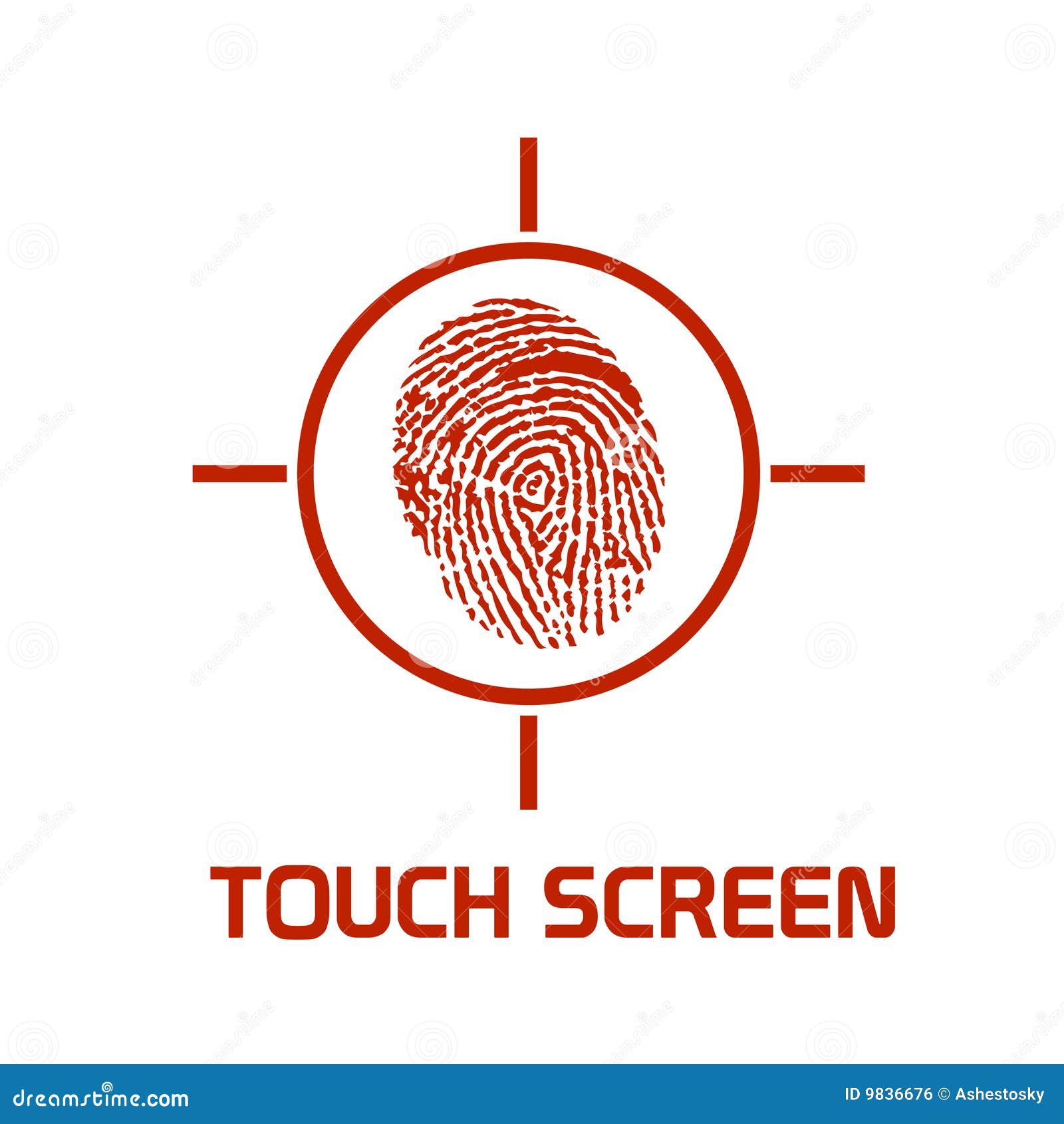 Touch Screen Enhanced Symbol Stock Vector - Illustration of personal ...