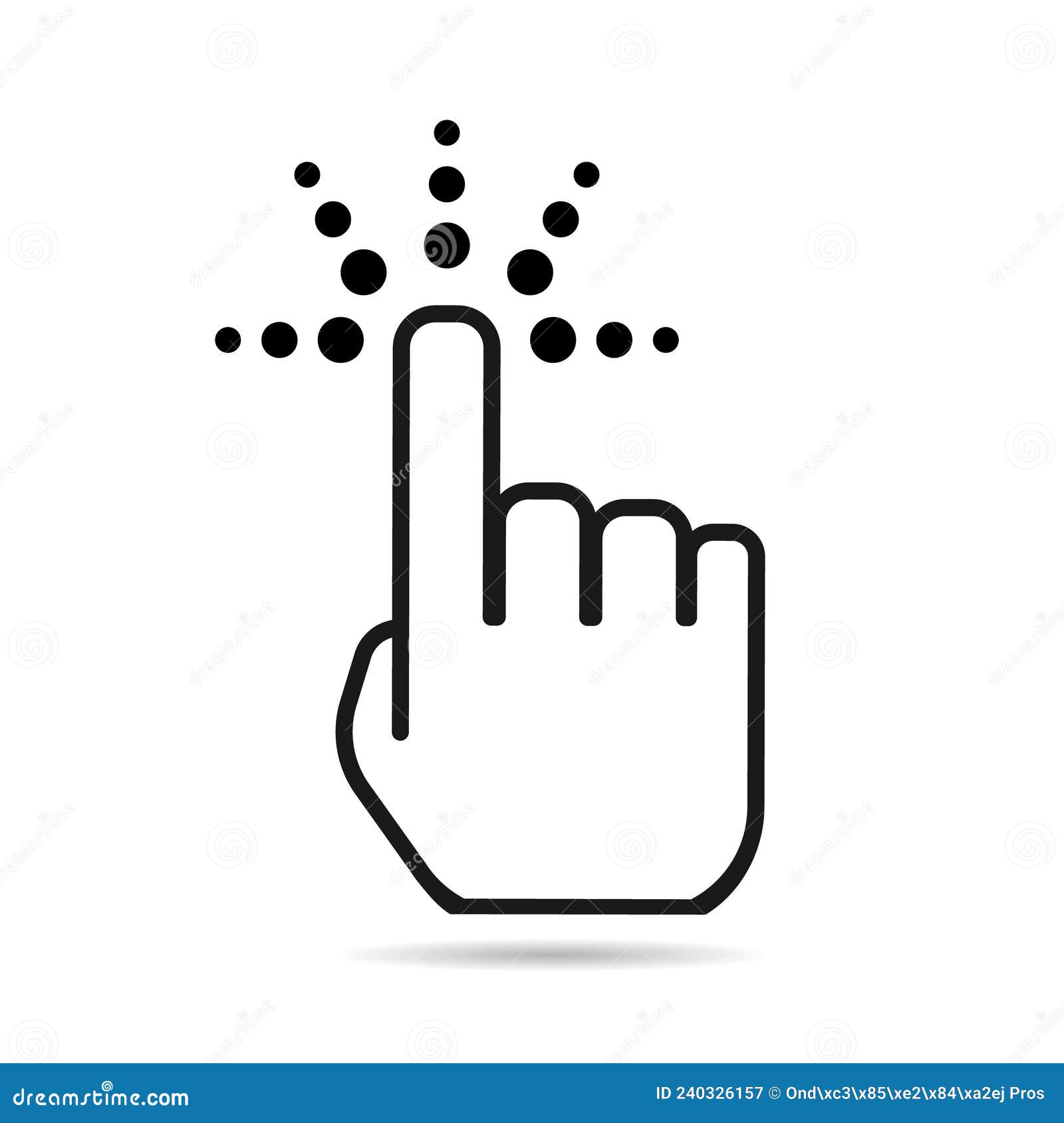 Push Pin Icon Optimum Prime Digital Smart Blue Banner Background ...