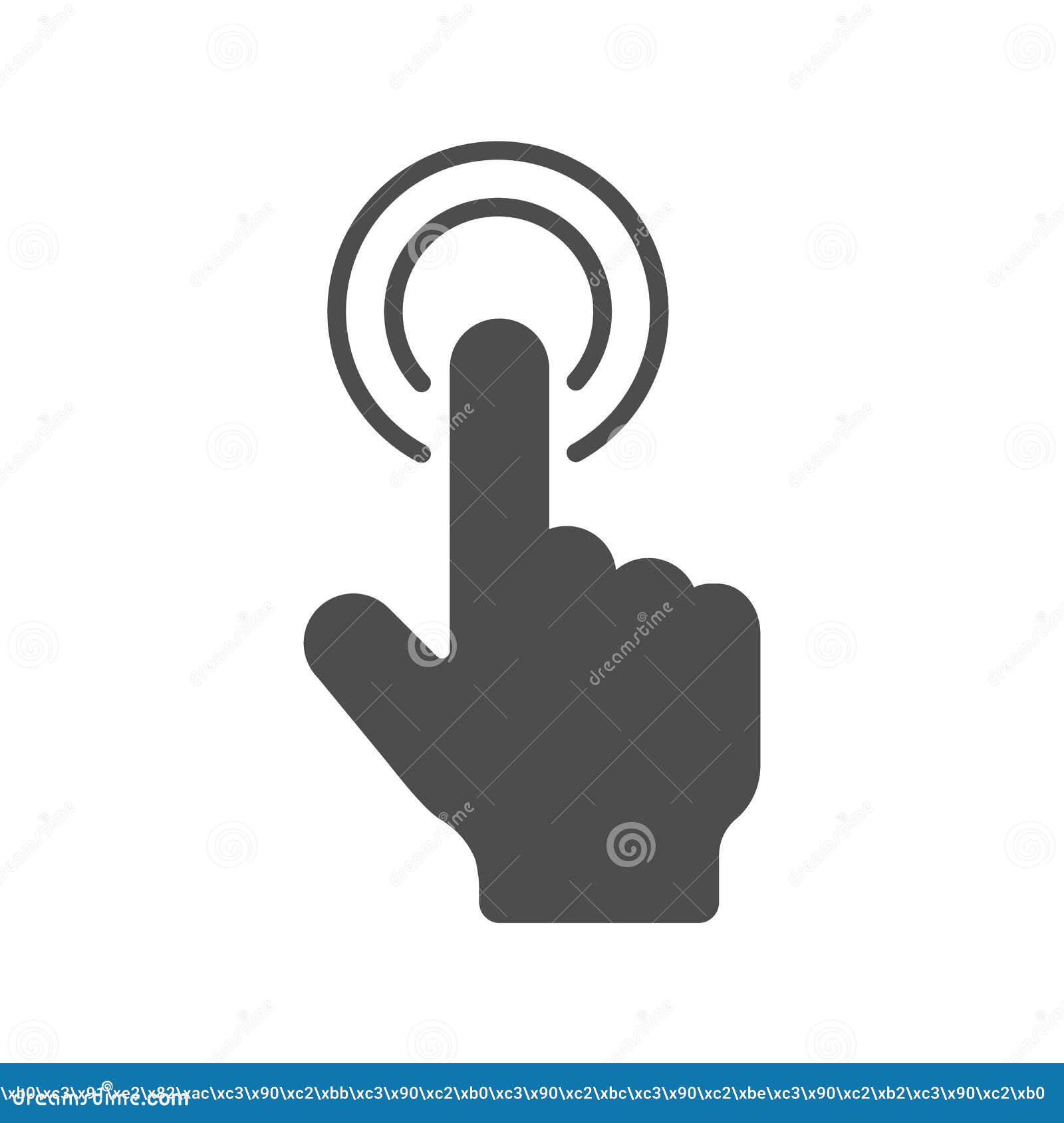 Touch Screen Icon Vector Symbol Isolated on White Background Stock ...