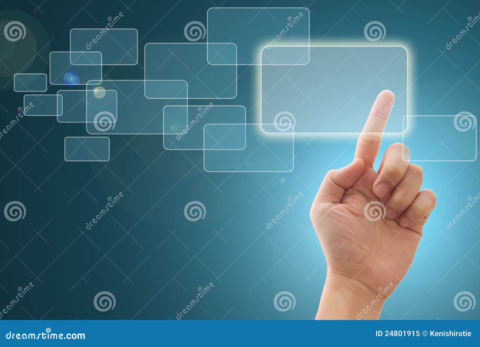 Touch screen interface stock illustration. Illustration of choice ...