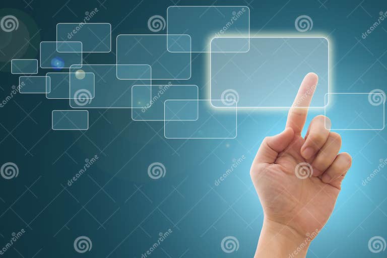 Touch screen interface stock illustration. Illustration of choice ...