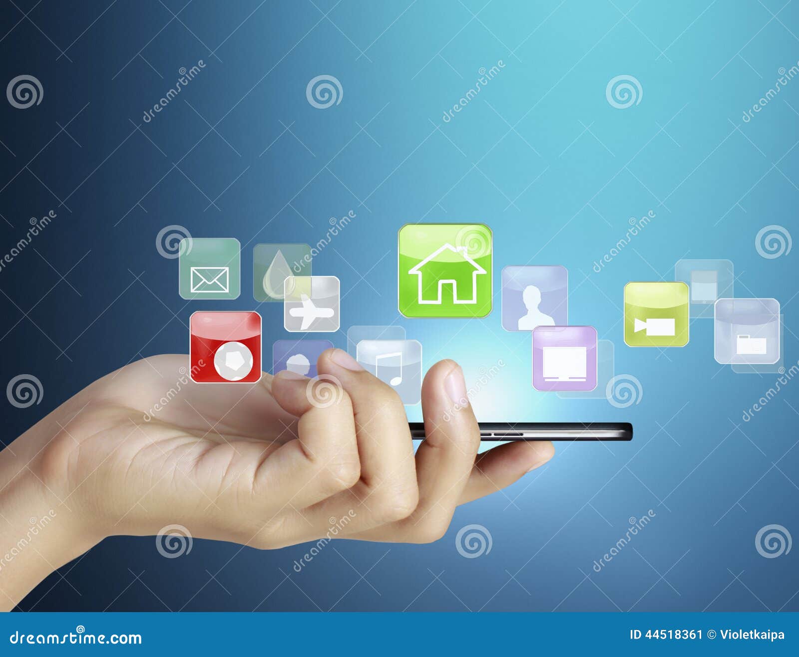 Touch screen mobile phone stock image. Image of digital - 44518361
