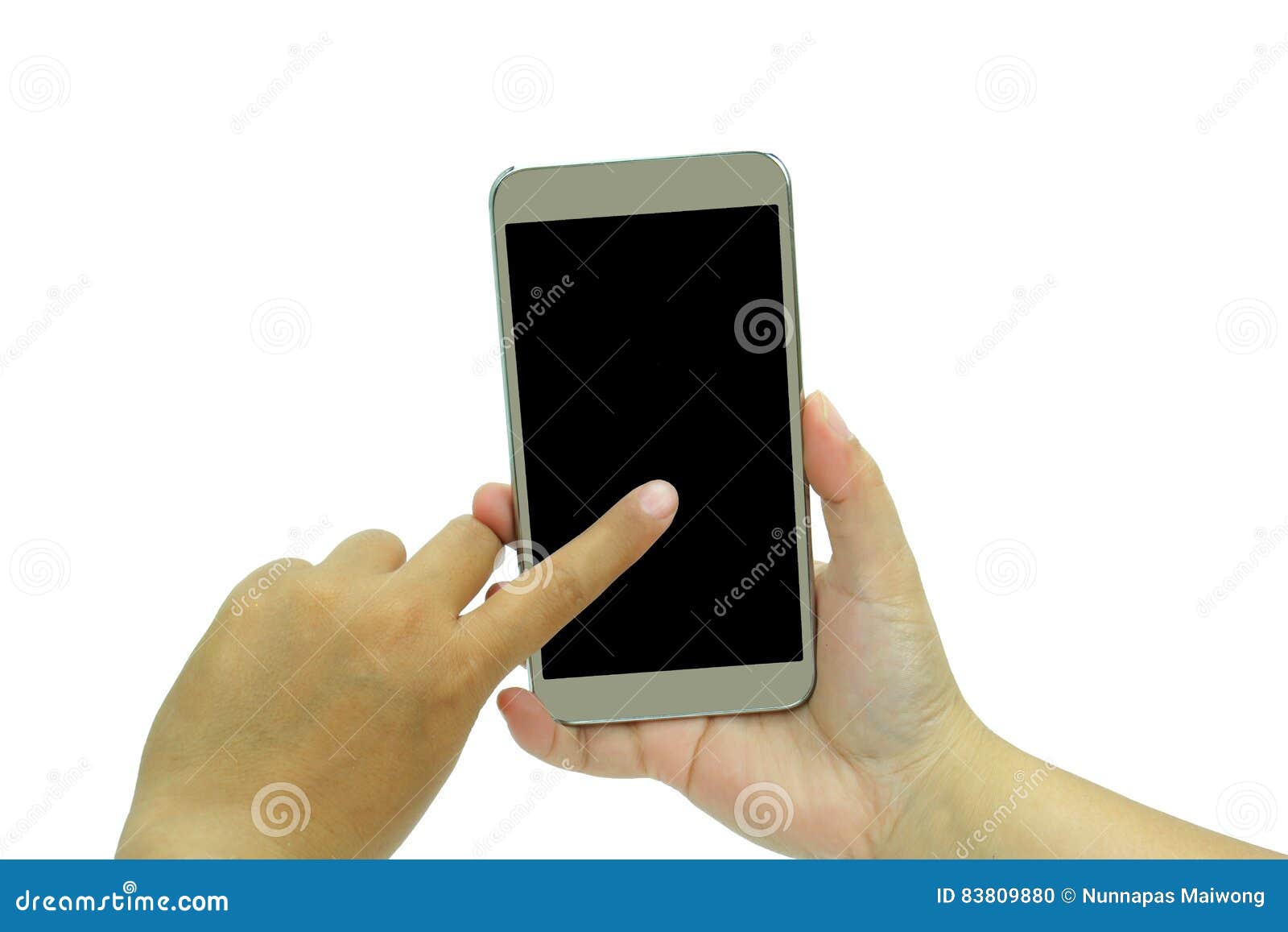 Touch Screen Mobile Phone, in Hand Stock Photo - Image of mobile, touch ...