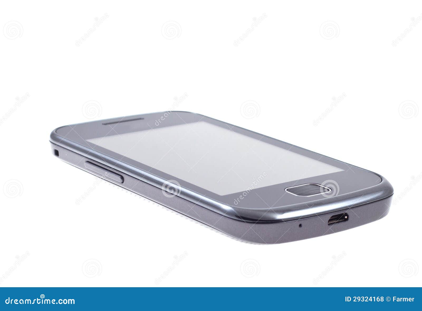 Touch Screen Mobile Phone on Isolated Stock Photo - Image of smart ...