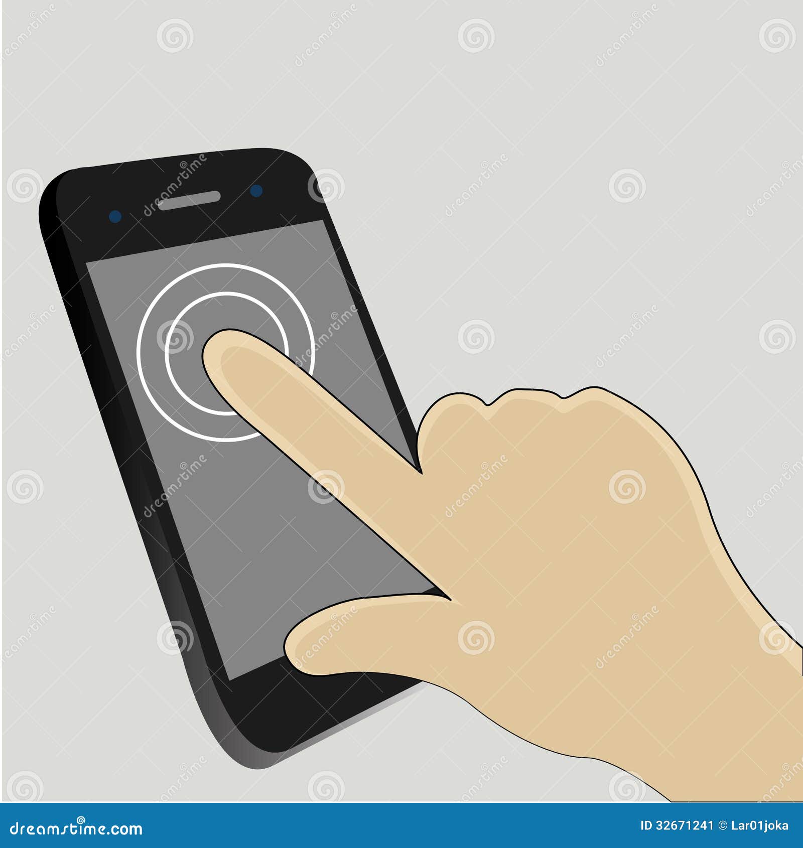 Touch Screen stock vector. Illustration of blog, cellular - 32671241