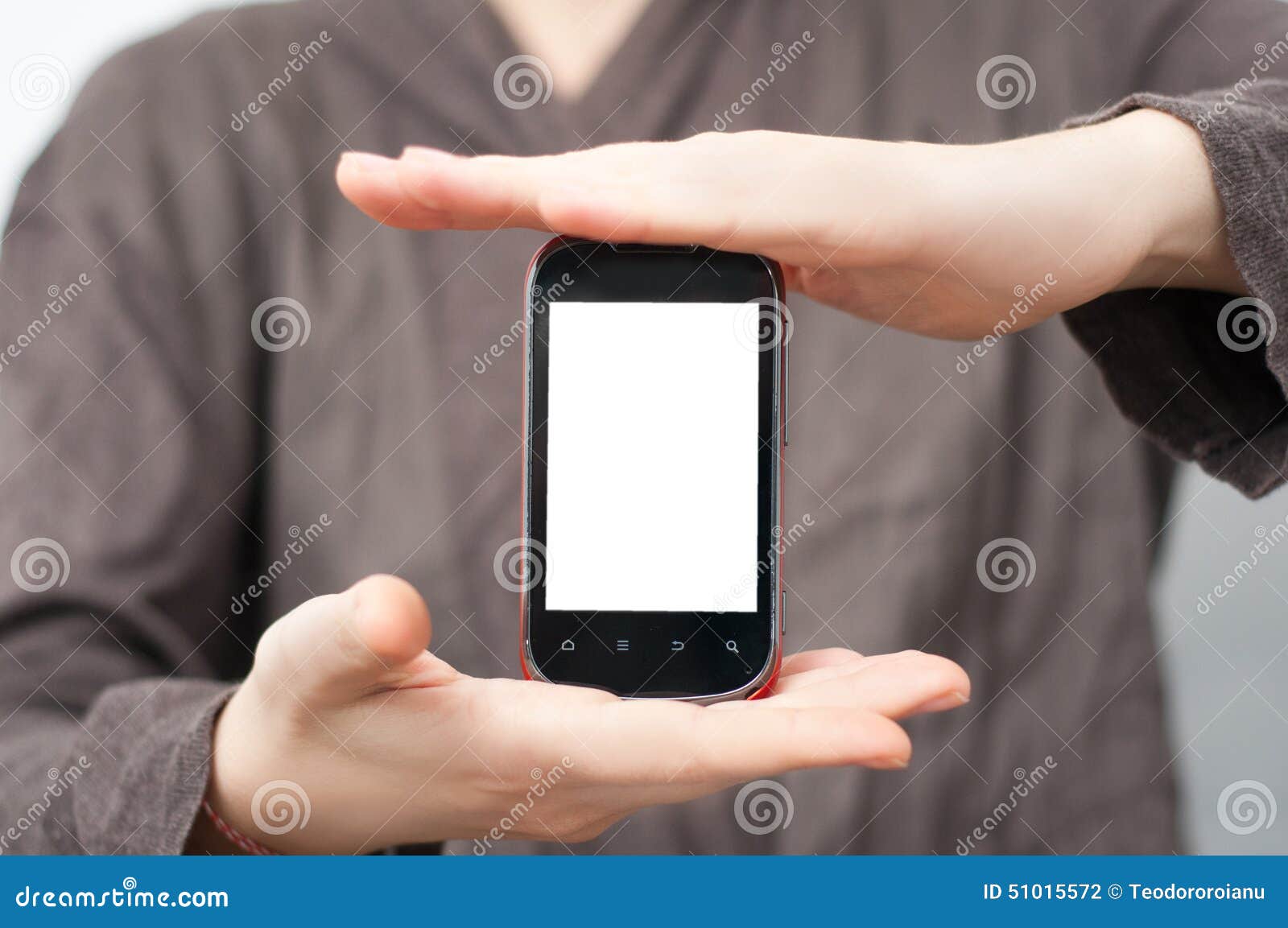 Touch Screen Phone Presentation Stock Photo - Image of writing, visible ...