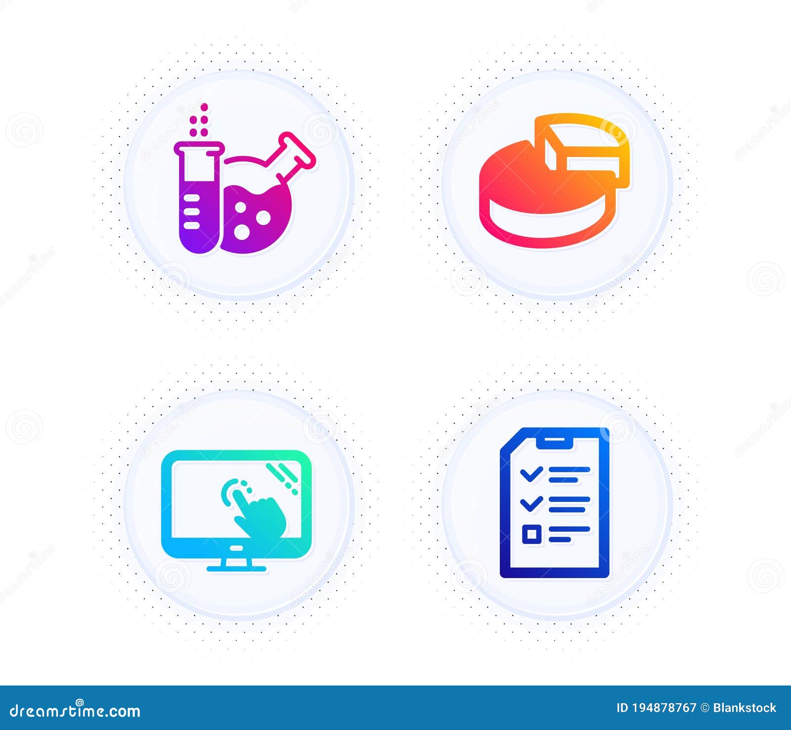 Chemistry Lab, Graph Chart And Water Drop Icons. Wifi Sign. Medical ...
