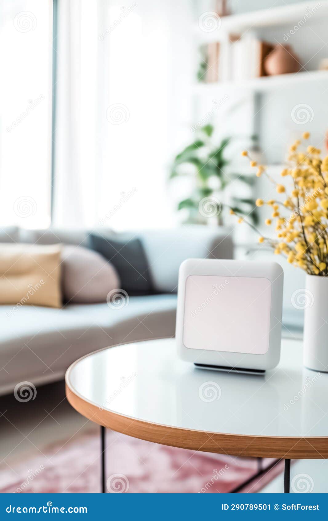 Touch Screen Smart Home Alarm System. Mock Up Stock Illustration ...