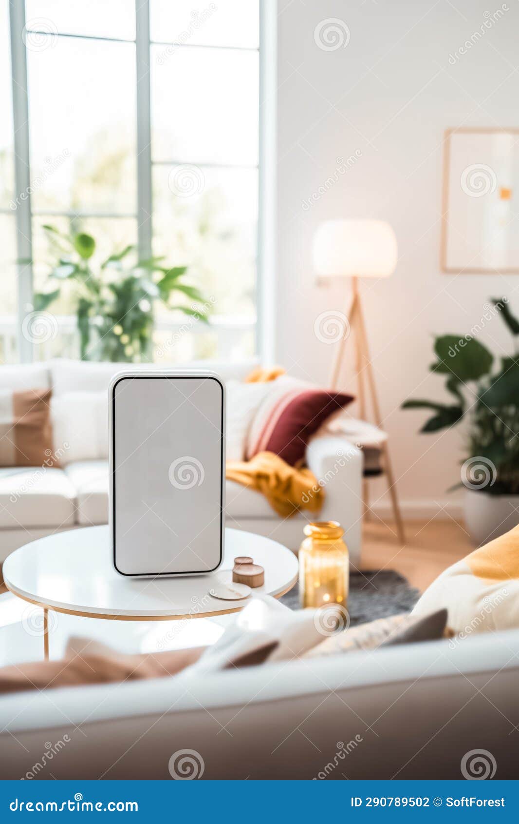 Touch Screen Smart Home Alarm System. Mock Up Stock Illustration ...