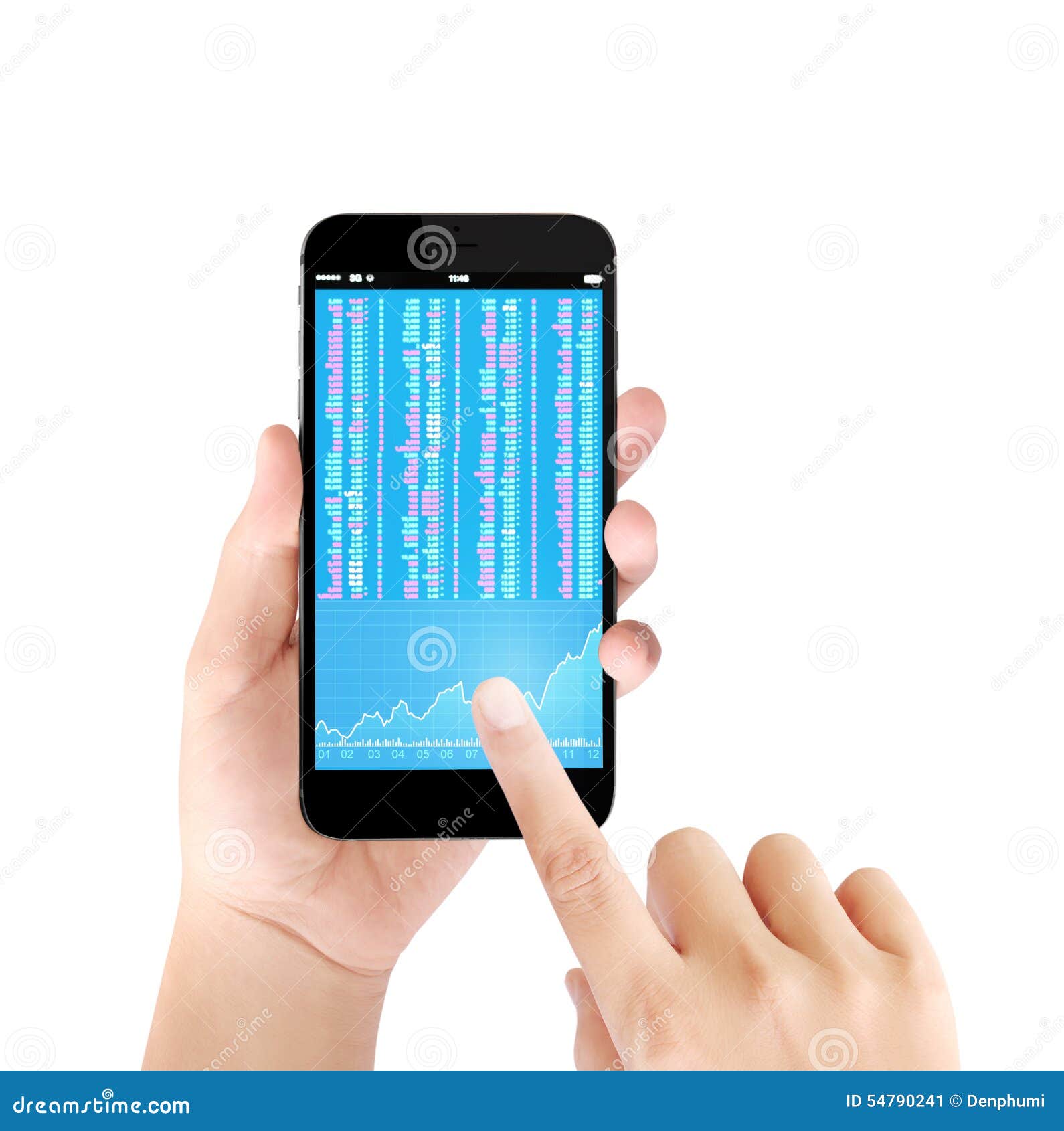 Touch screen smartphone stock image. Image of application - 54790241