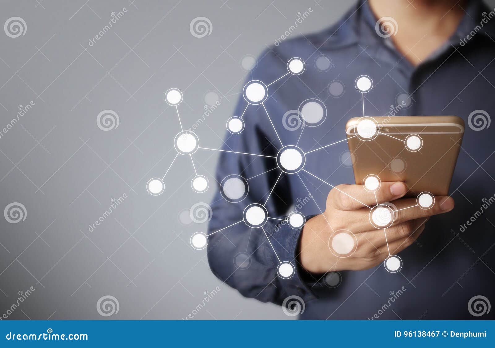 Touch Screen Smartphone in Der Hand Stockbild - Bild von geschäft ...