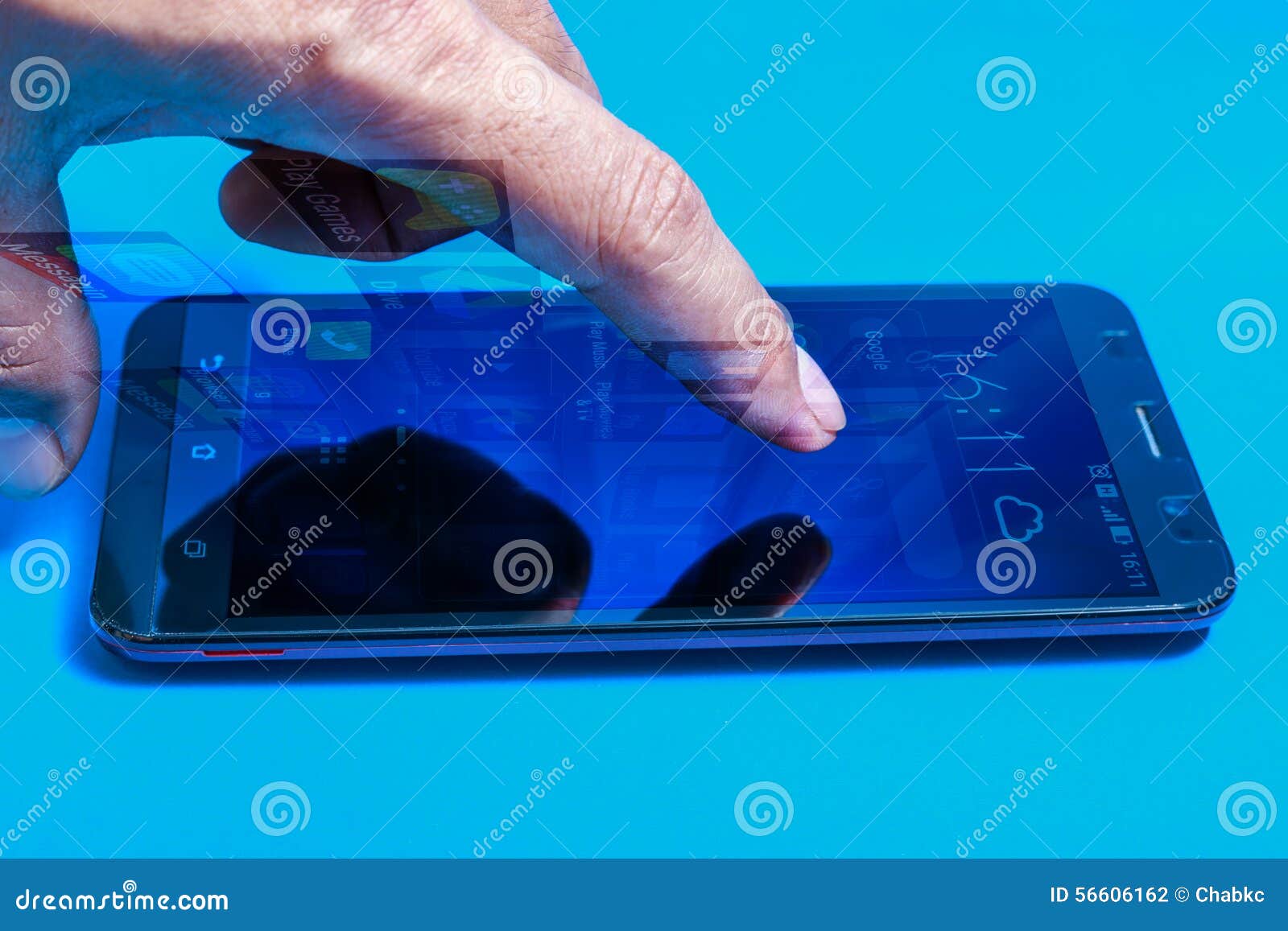 Touch screen smartphone stock photo. Image of computers - 56606162