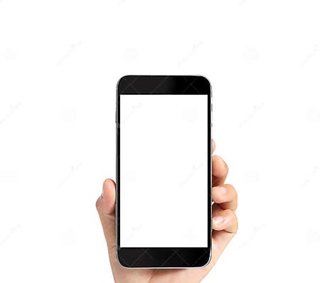 Touch Screen Smartphone in Hand Stock Photo - Image of holding, phone ...