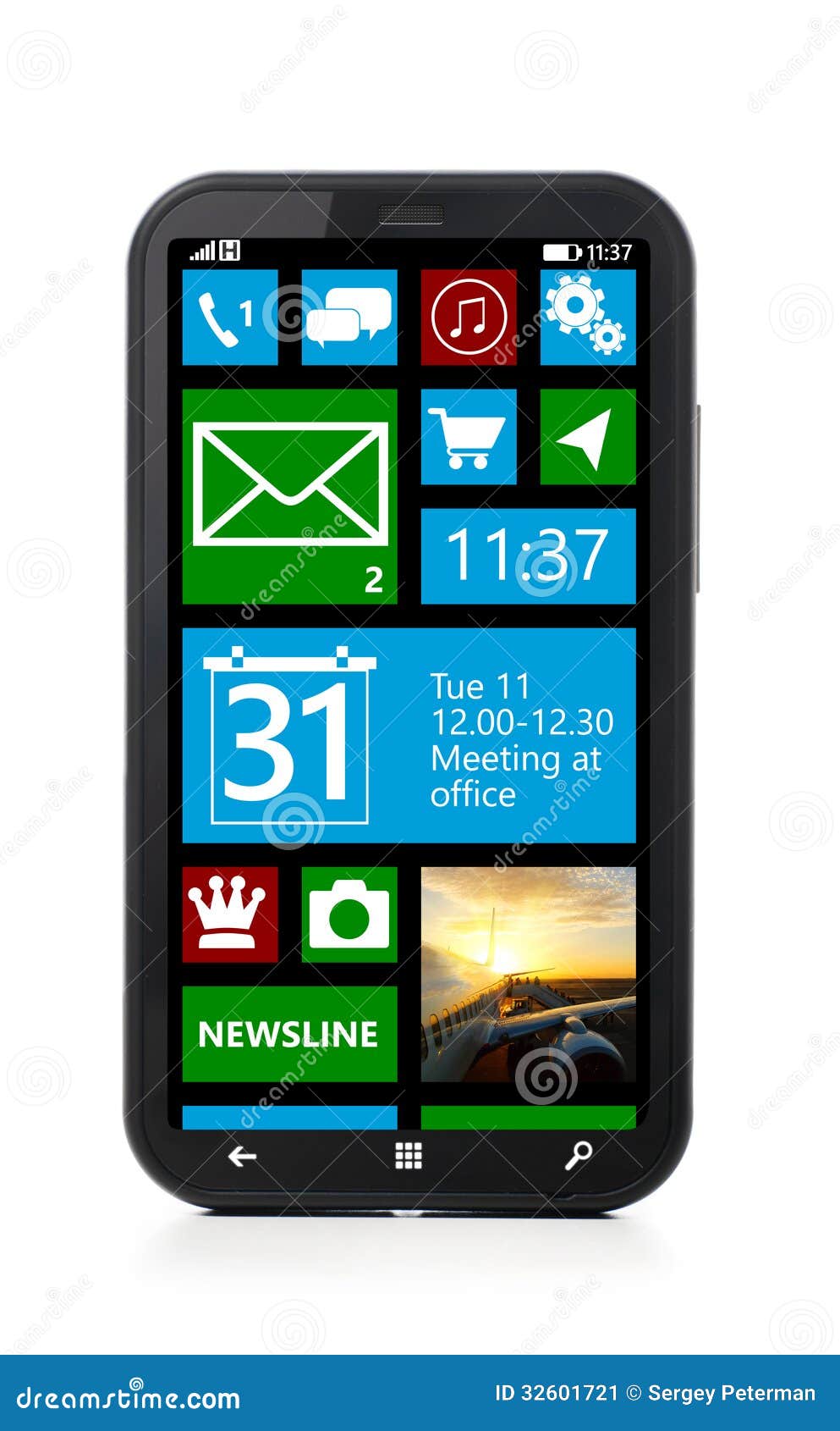 Touch screen smartphone stock image. Image of isolated - 32601721