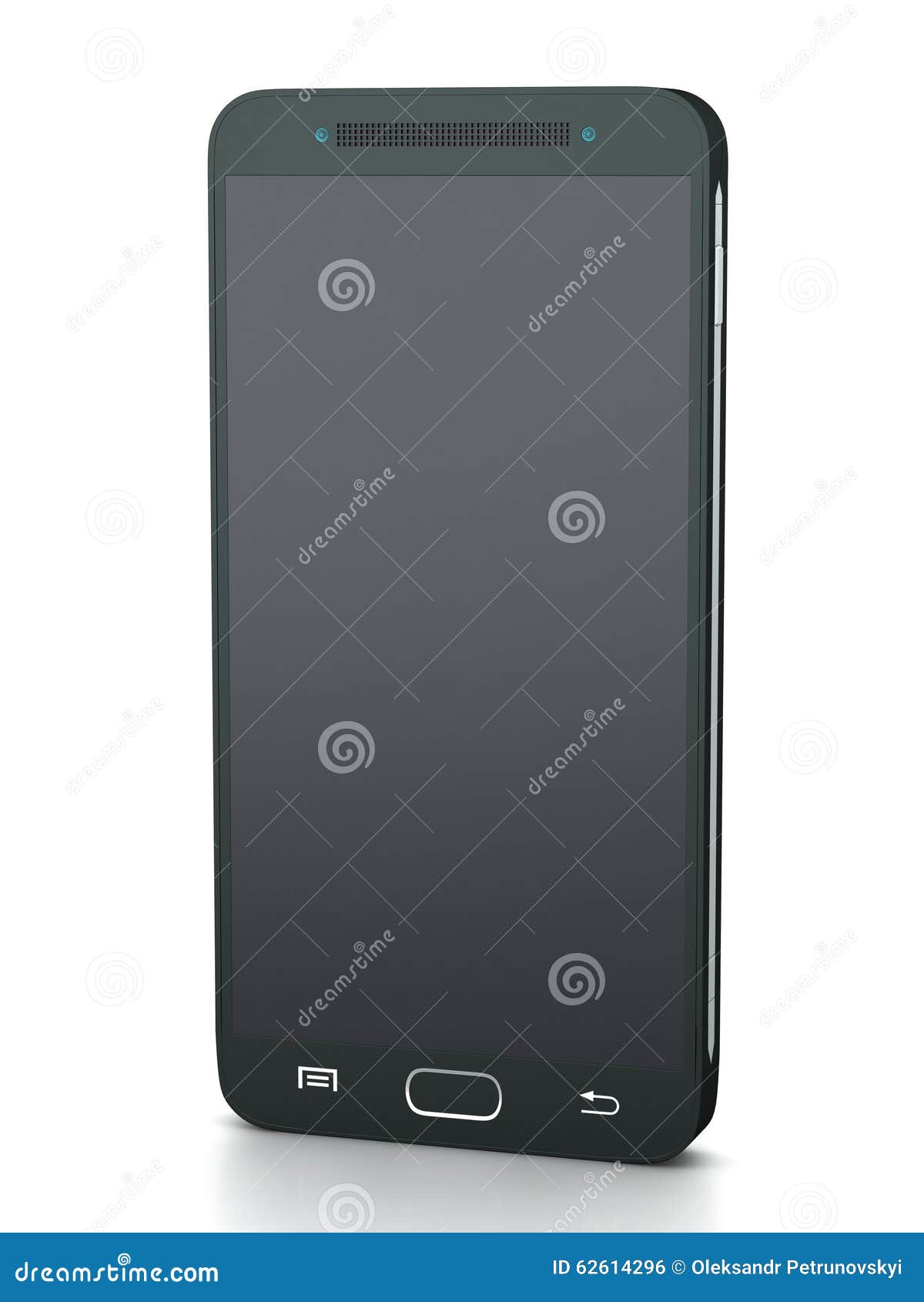 Touch screen smartphone stock illustration. Illustration of black ...