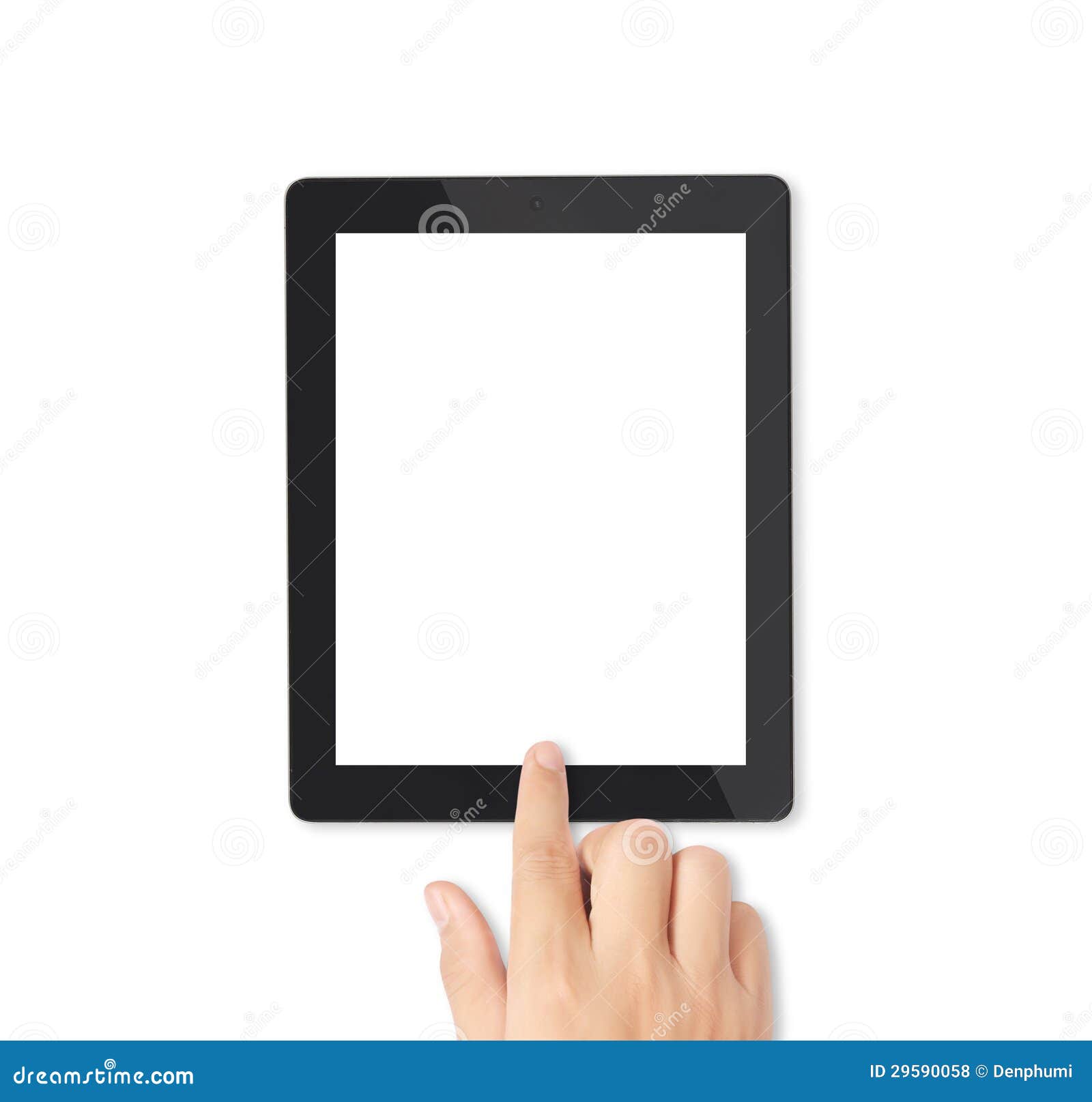 Touch screen tablet stock illustration. Illustration of entertainment ...