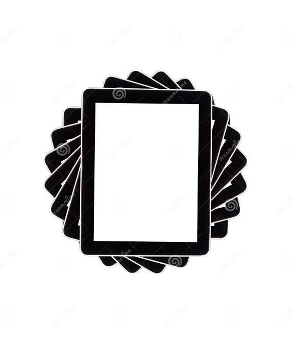 Touch Screen Tablet Computer with Blank Screen Stock Image - Image of ...