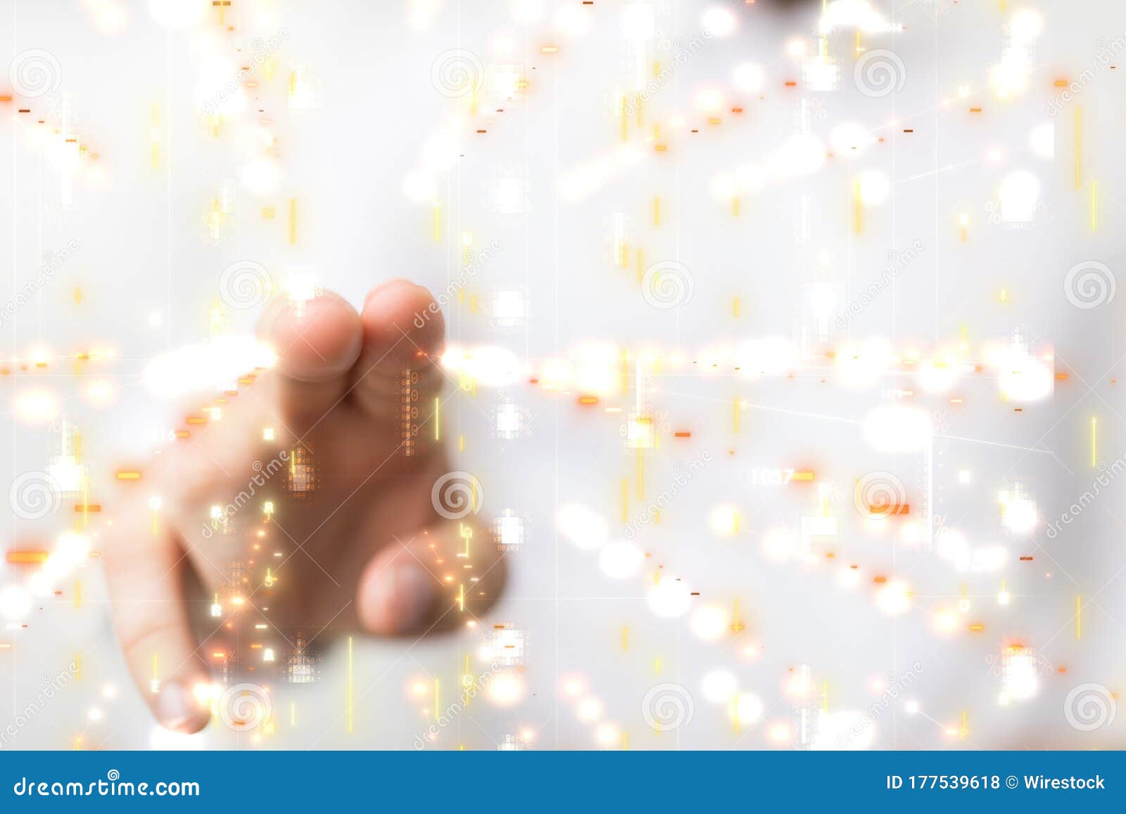 A Touch Screen Technology. Future Modern Touch Screen Technology Stock ...