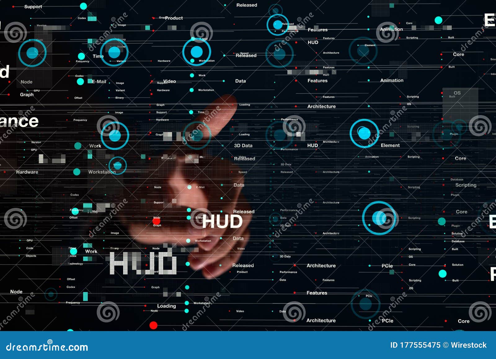 A Touch Screen Technology. Future Modern Touch Screen Technology Stock ...