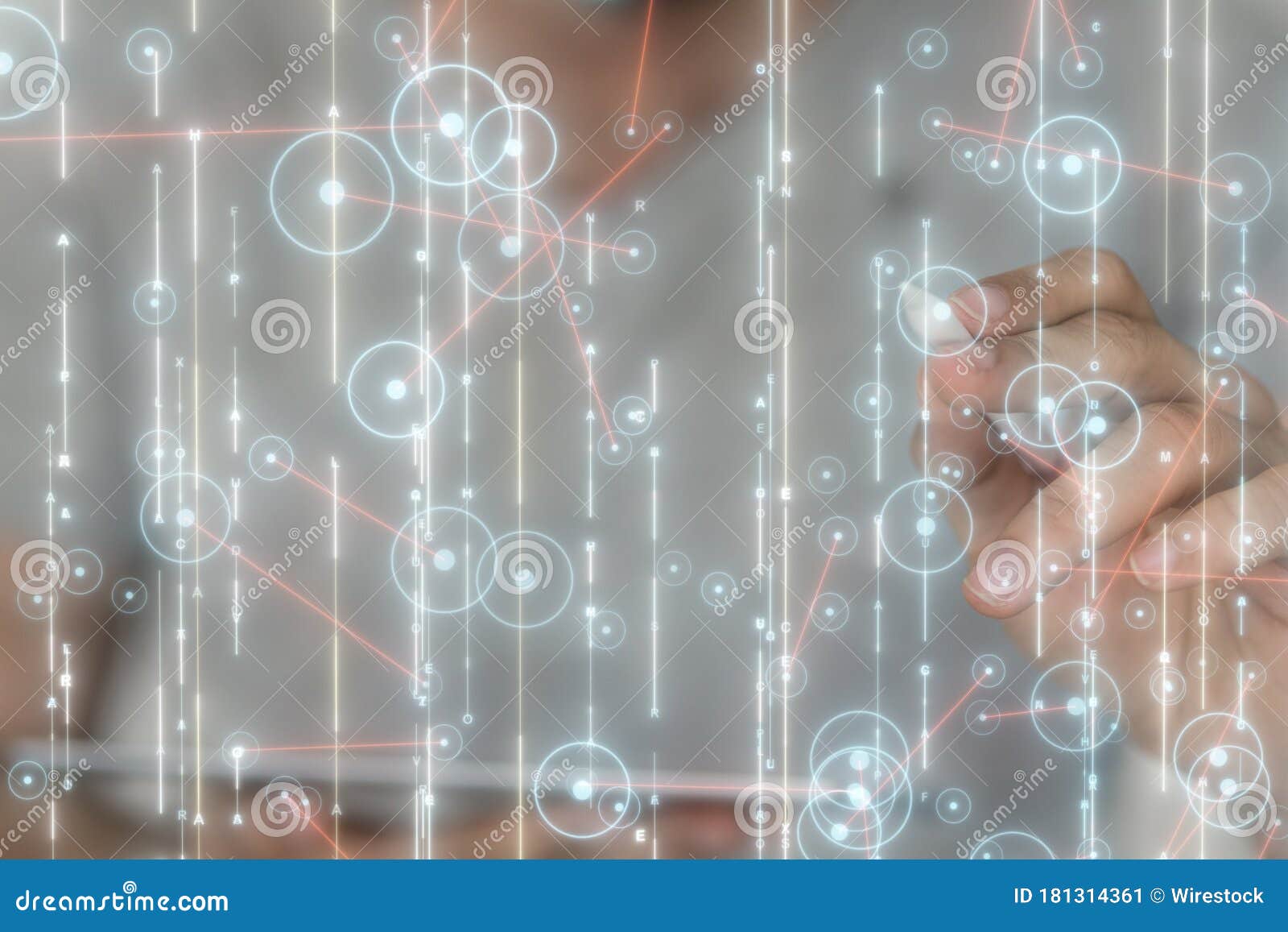 A Touch Screen Technology. Future Modern Touch Screen Technology Stock ...