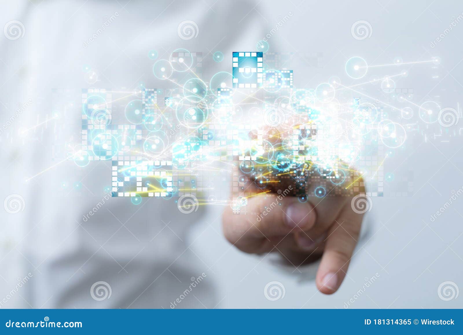 A Touch Screen Technology. Future Modern Touch Screen Technology Stock ...