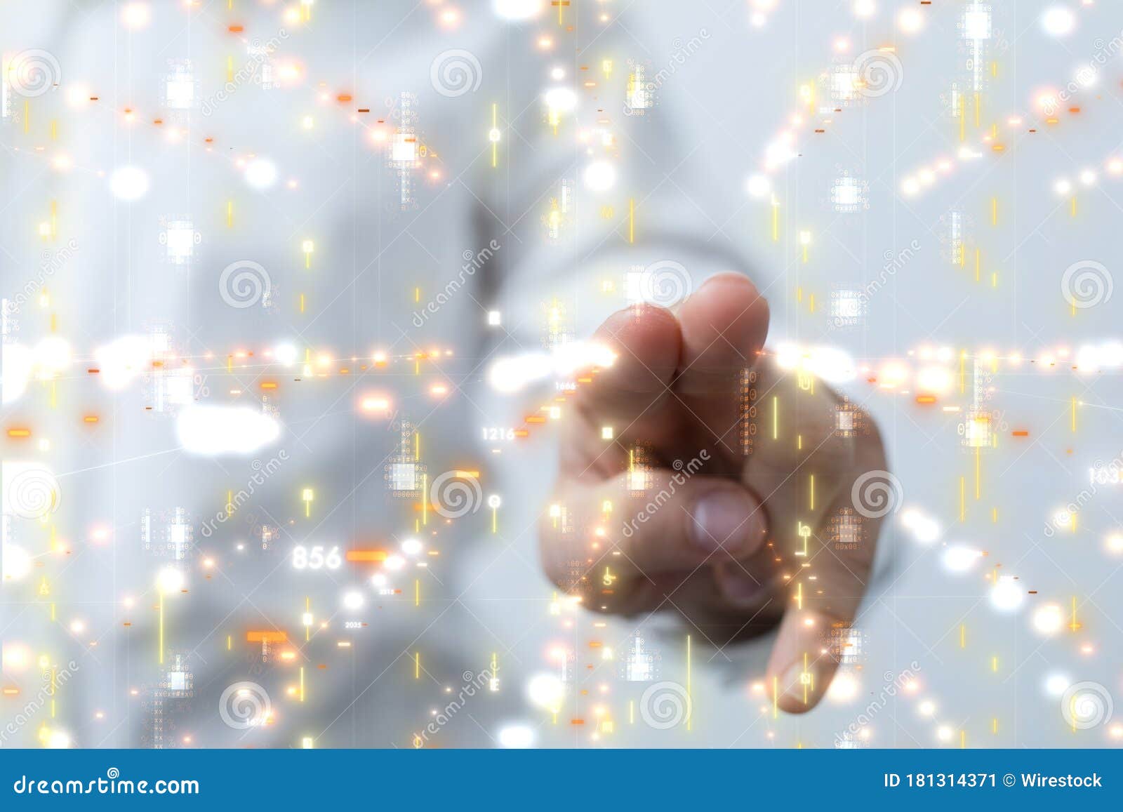 A Touch Screen Technology. Future Modern Touch Screen Technology Stock ...