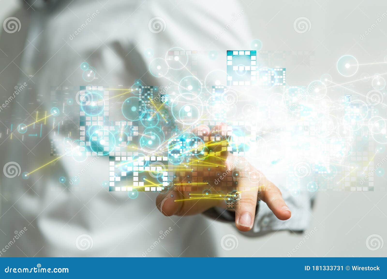 A Touch Screen Technology. Future Modern Touch Screen Technology Stock ...