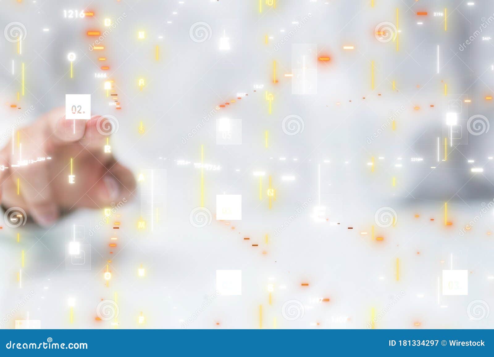 A Touch Screen Technology. Future Modern Touch Screen Technology Stock ...