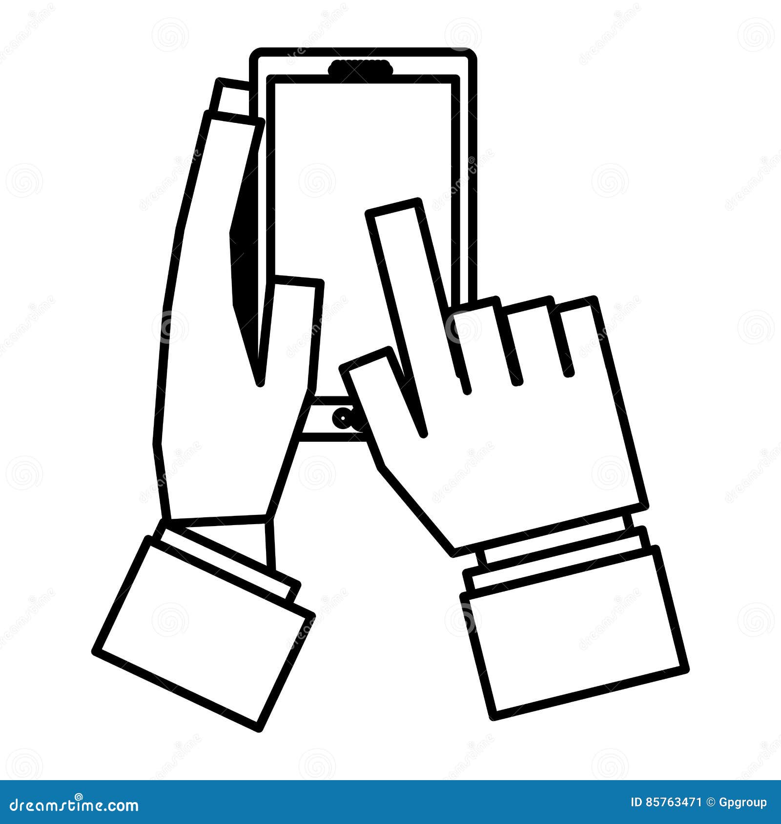 Touch screen technology stock illustration. Illustration of design ...