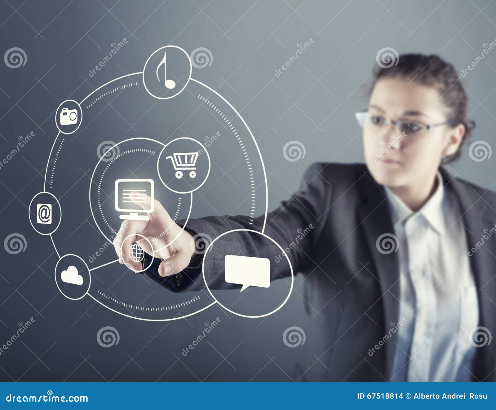 Touch screen stock photo. Image of click, cyberspace - 67518814
