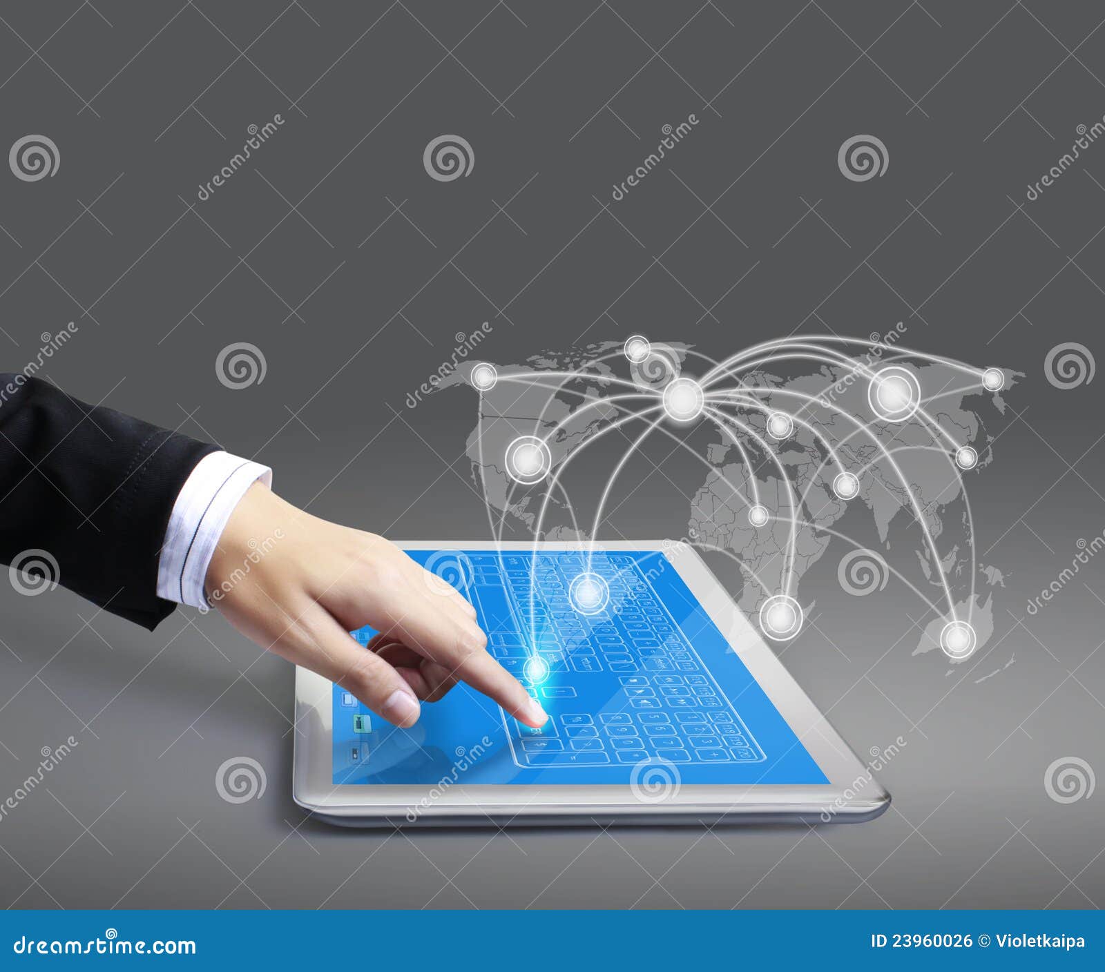 Touch tablet concept stock photo. Image of finance, examining - 23960026