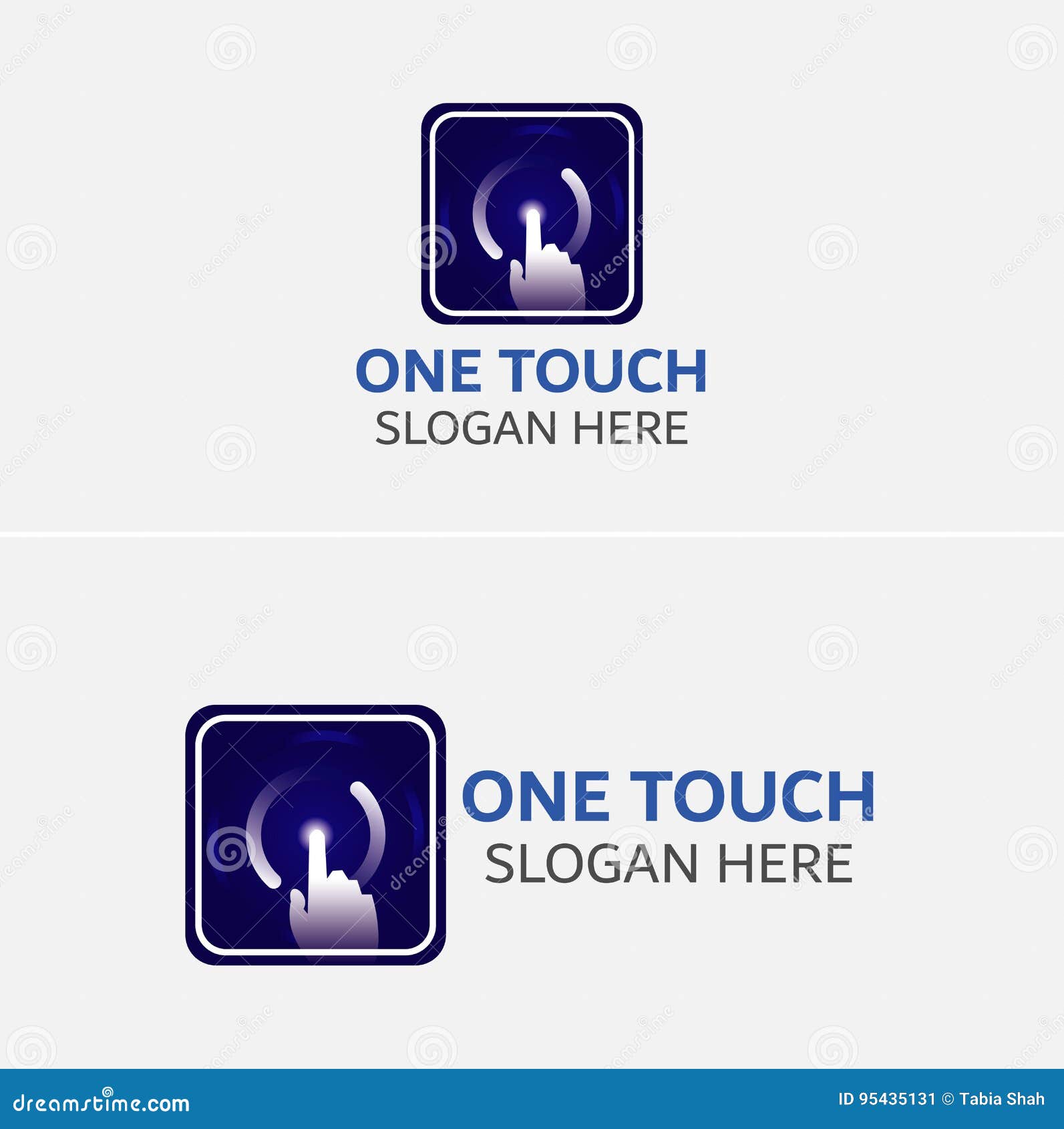 Touch Technology Logo Template Stock Vector - Illustration of interface ...