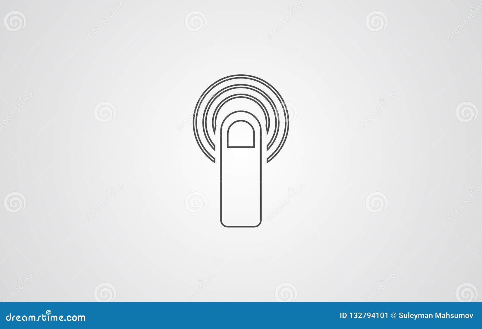 Touch Vector Icon Sign Symbol Stock Vector - Illustration of click ...