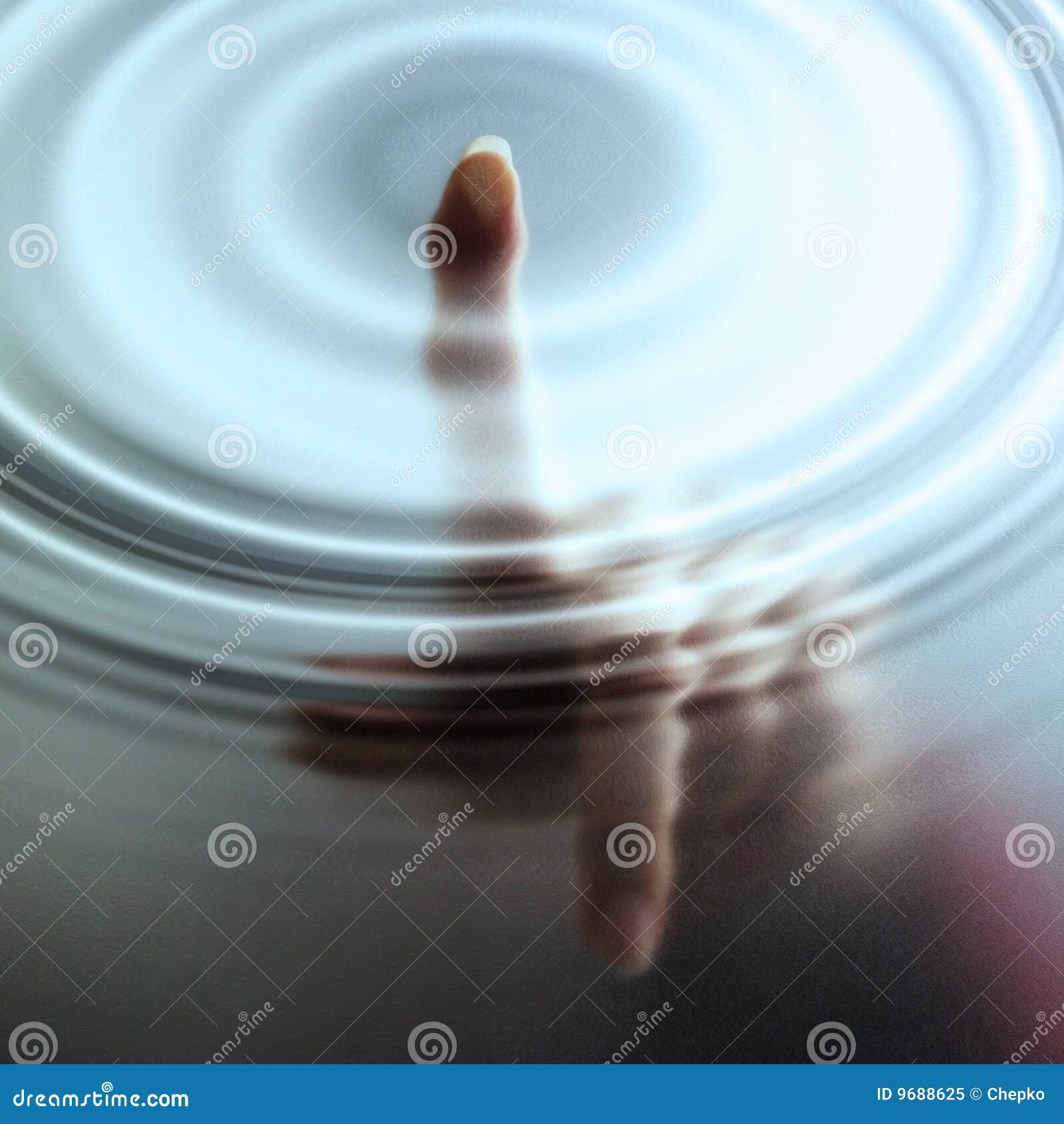 Touch water surface stock image. Image of milky, inside - 9688625