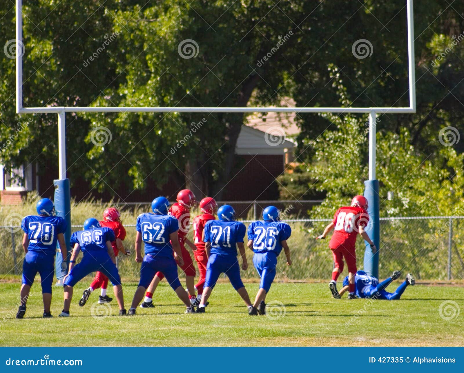 Touchdown stock image. Image of ball, team, goal, athletics - 427335