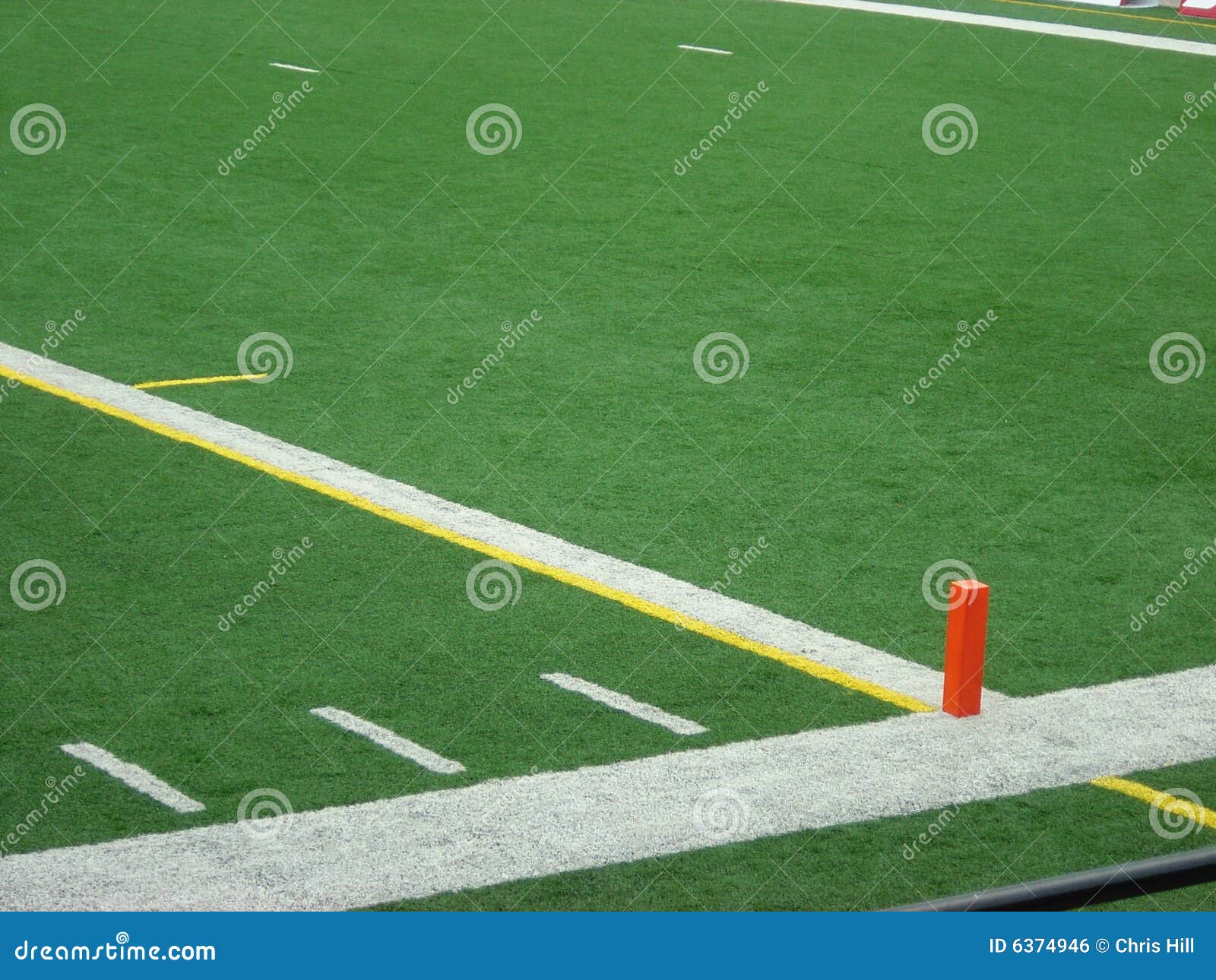 Touchdown Marker stock photo. Image of field, line, team - 6374946