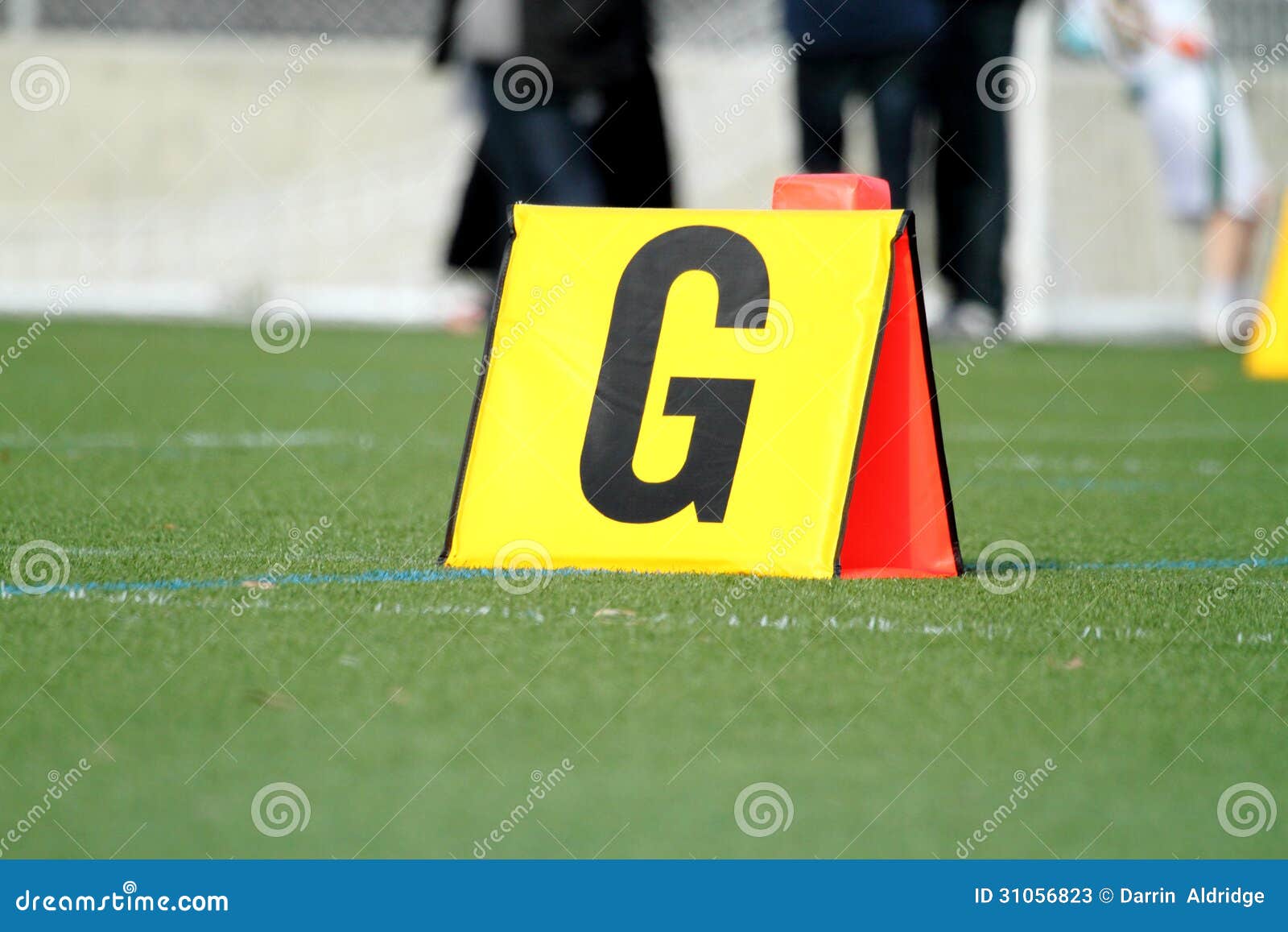 Touchdown marker stock image. Image of yellow, mark, touchdown - 31056823