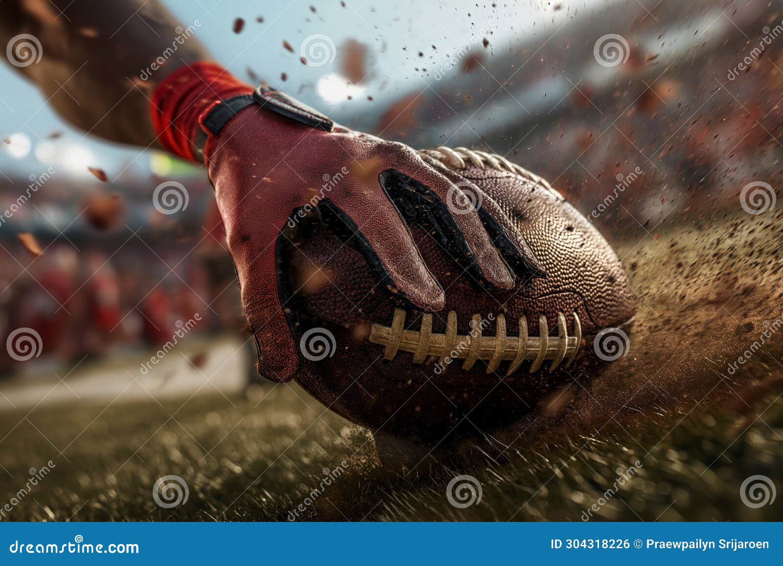 Touchdown Scoring, Player S Perspective and Goal Line Triumph Stock ...