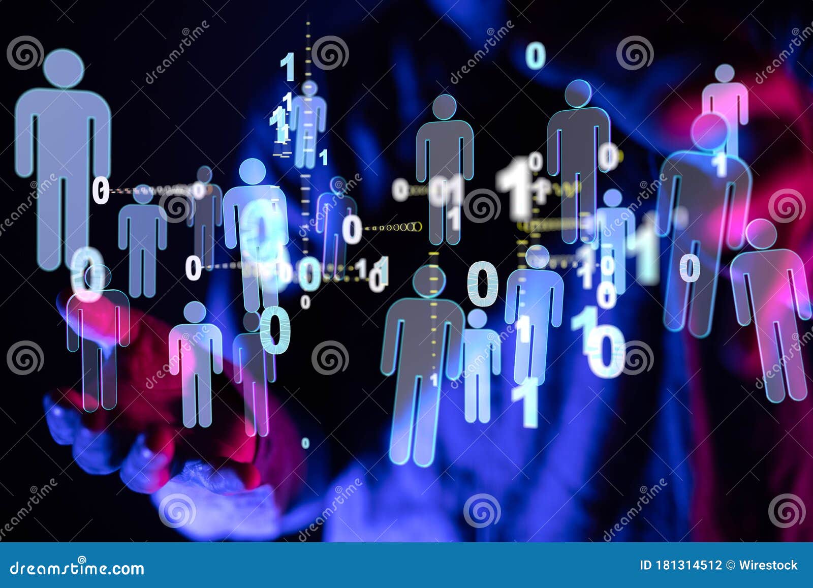 A Touching Global Network and Data Customer Connection Stock ...